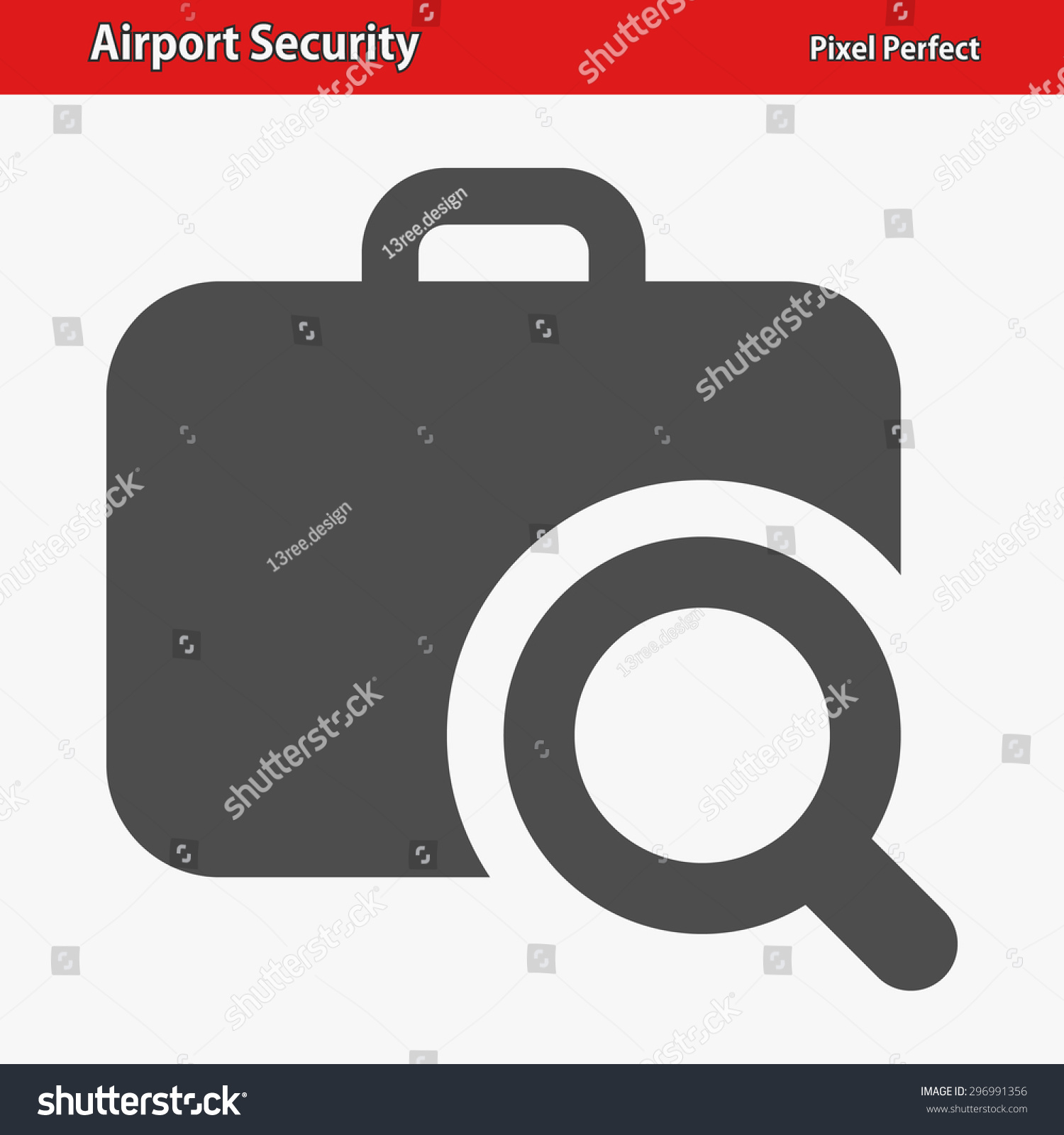 Airport Security Icon Eps 8 Format Stock Vector (Royalty Free ...