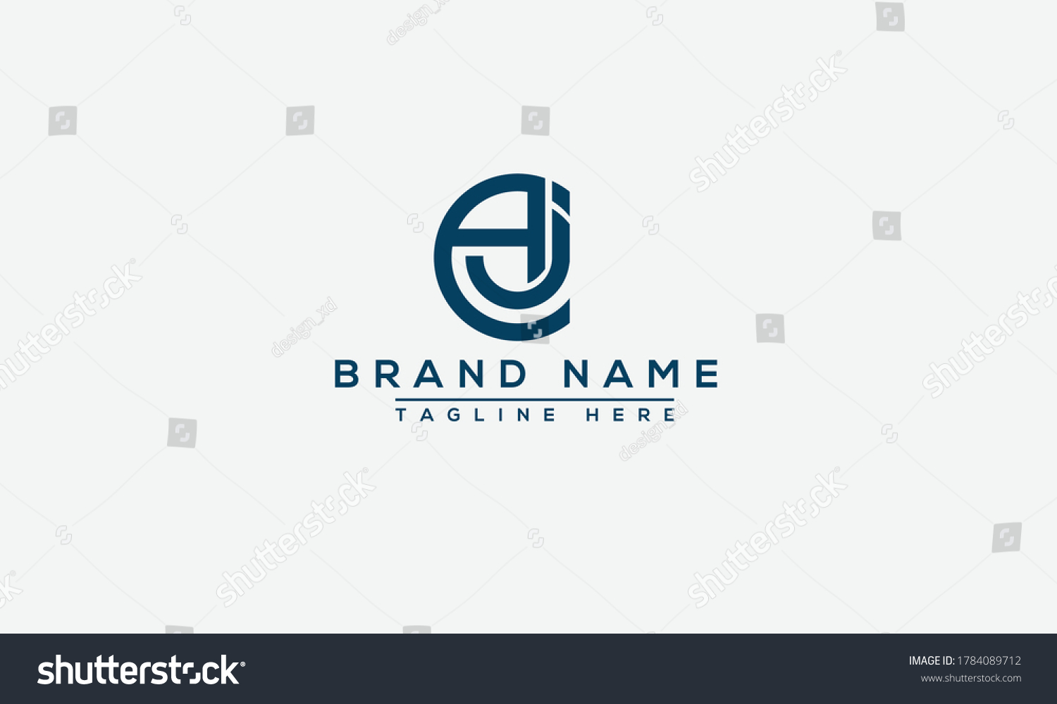 Aj Logo Design Template Vector Graphic Stock Vector (Royalty Free ...