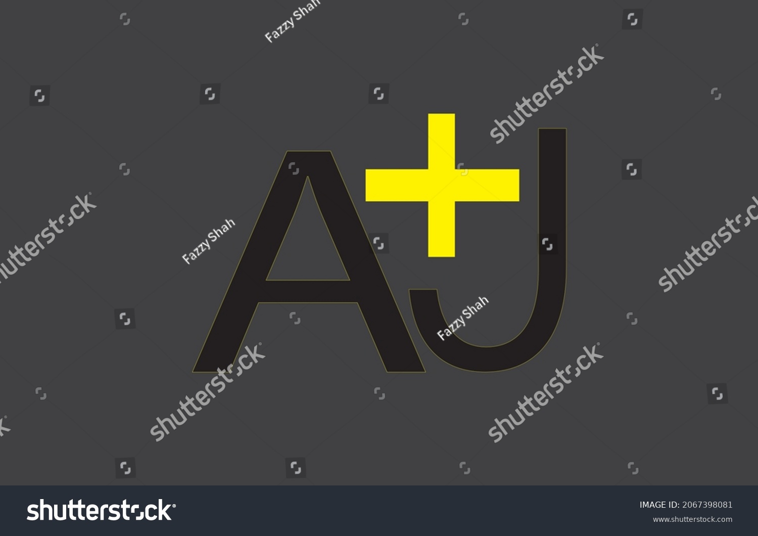 Aj Monogram Vector Art Logo Design Stock Vector (Royalty Free ...