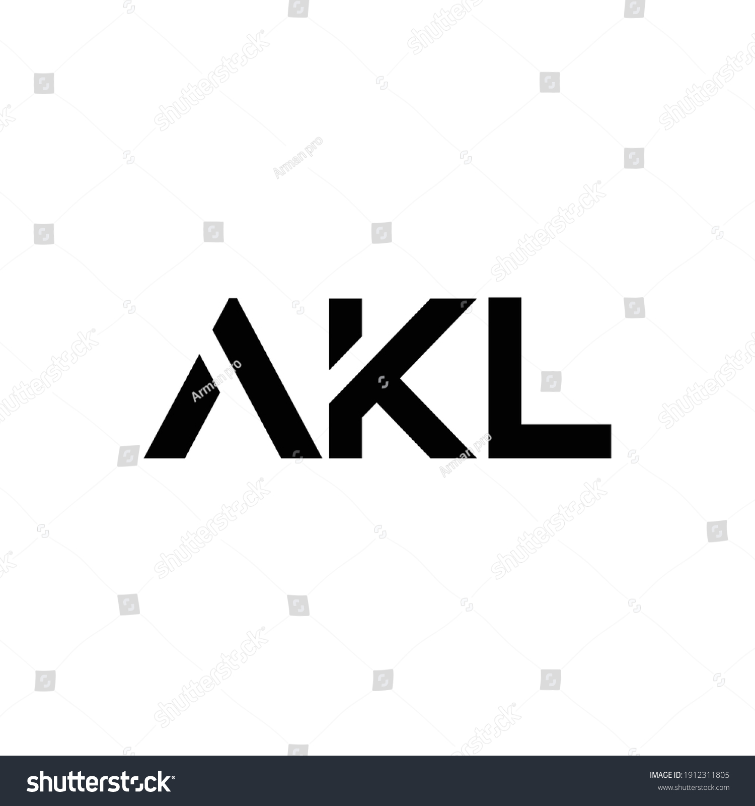 Akl Letter Logo Design Vector: เวกเตอร์สต็อก (ปลอดค่าลิขสิทธิ์ ...