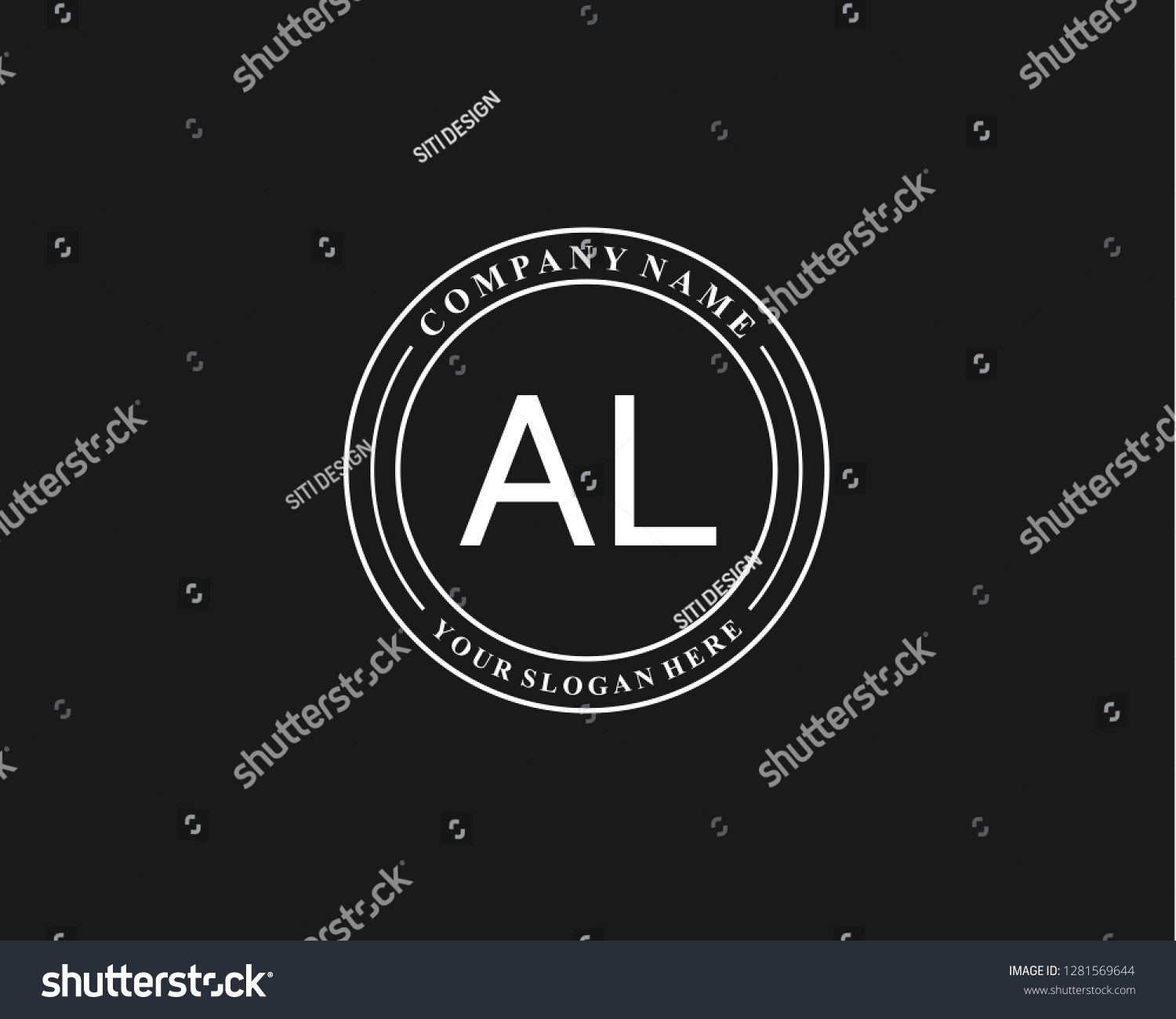 Al Initial Letter Geometric Logo Vector Stock Vector (Royalty Free ...