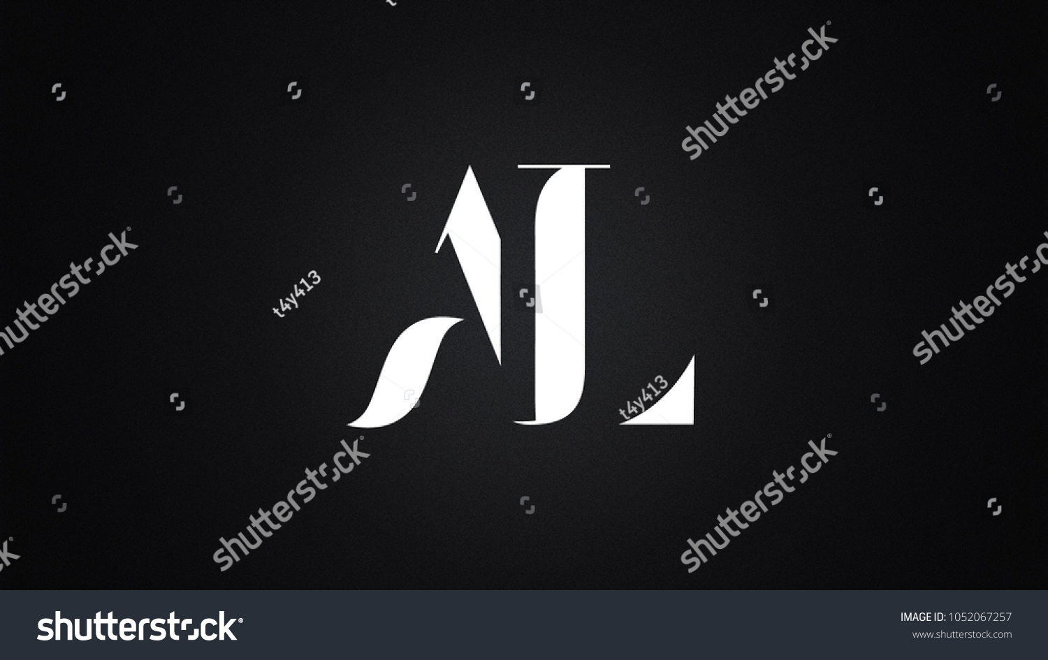 Al Letter Logo Design Template Vector: เวกเตอร์สต็อก (ปลอดค่าลิขสิทธิ์ ...