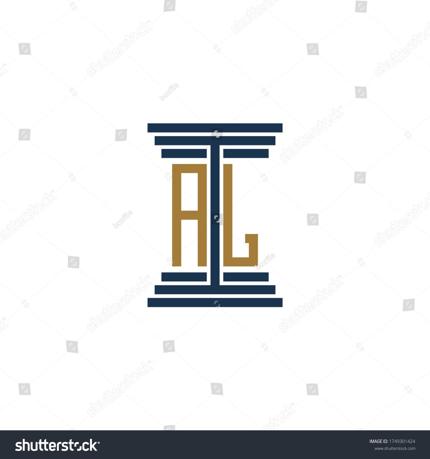 Al Logo Design Vector Icon Stock Vector (Royalty Free) 1749301424