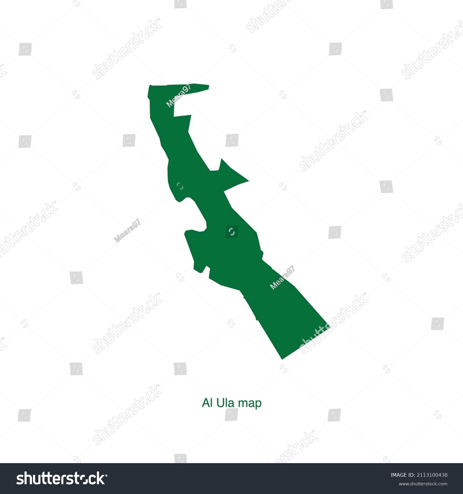 Alula Saudi Arabia Map Vector Stock Vector (Royalty Free) 2113100438 ...