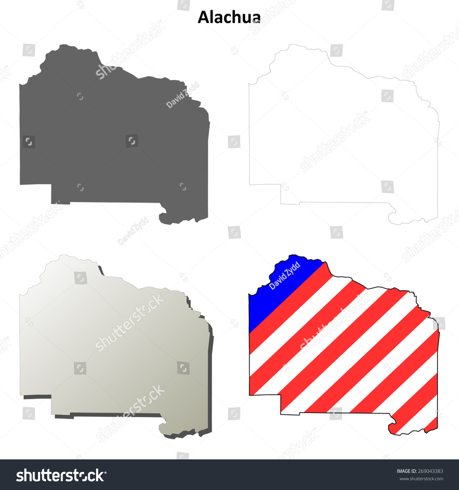 8 Alachua outline Images, Stock Photos & Vectors | Shutterstock