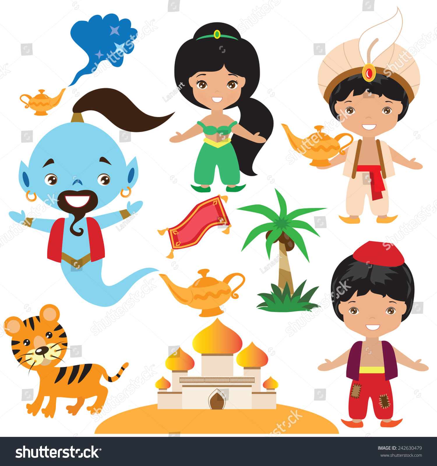 Aladdin Vector Illustration - 242630479 : Shutterstock