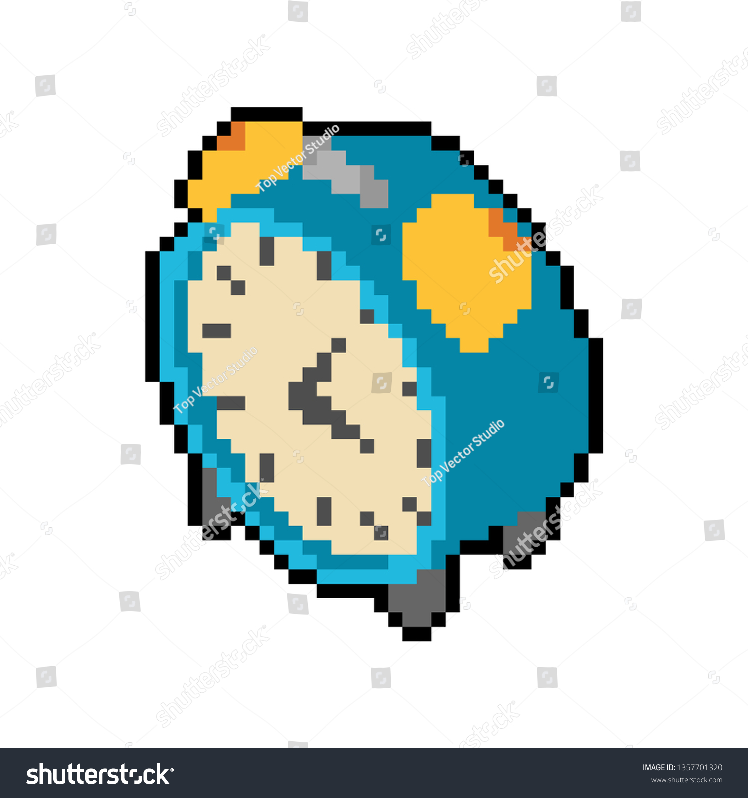 Alarm Clock Pixel Art Clock 8 Stock Vector (Royalty Free) 1357701320 ...