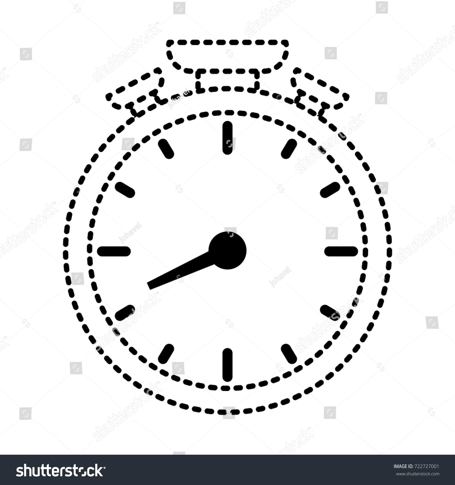 Alarm Clock Sticker Vector Illustration Stock Vector (Royalty Free ...