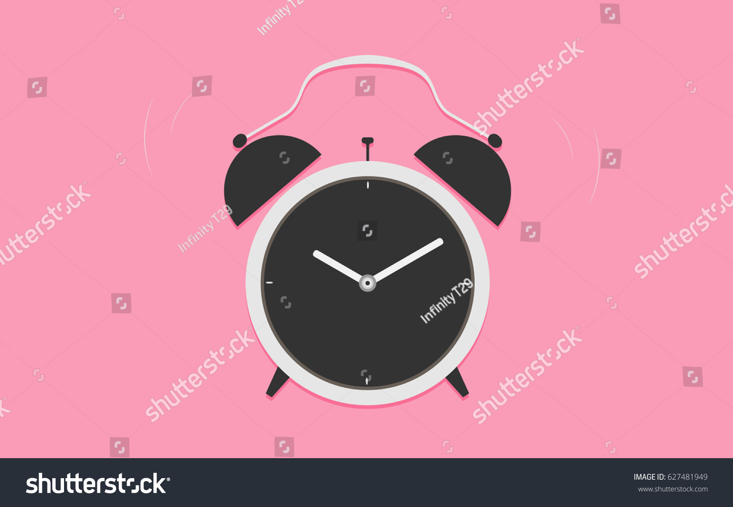 Alarm Clock Vector Stock Vector (Royalty Free) 627481949