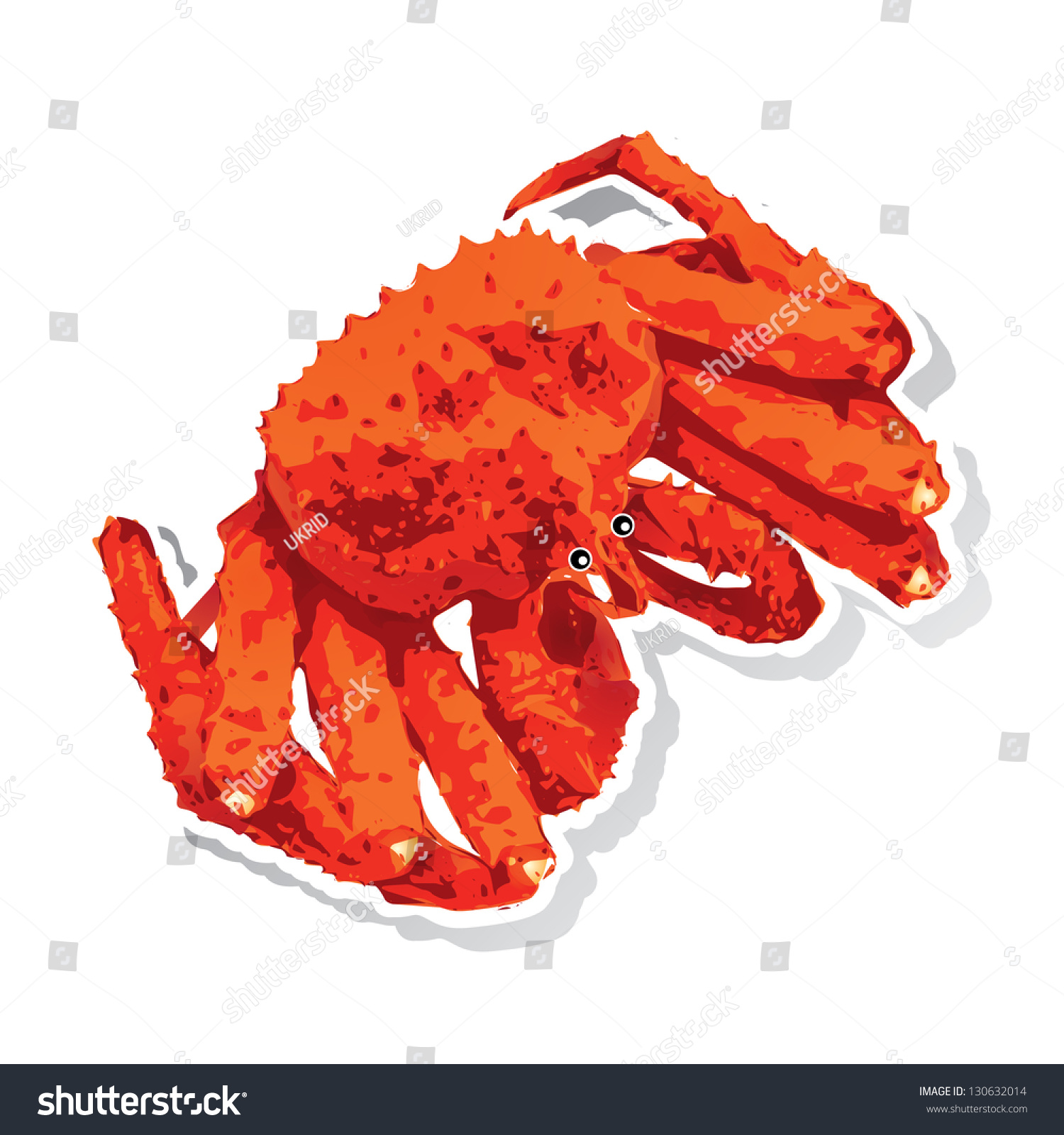 Stock vektor „Alaskan King Crab Vector“ (bez autorských poplatků ...