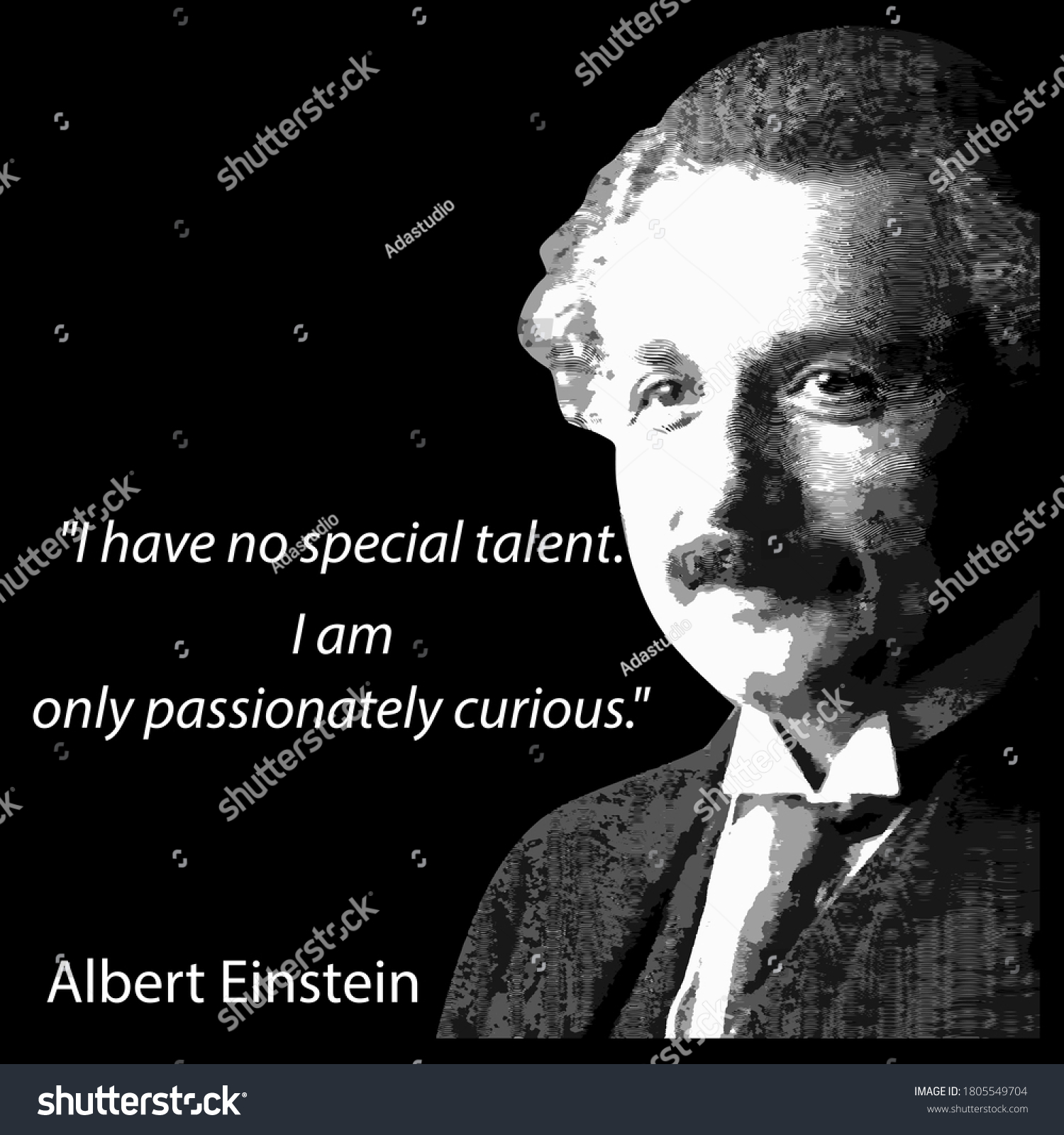 Albert Einstein Quotes Inspirationeps 10 File Stock Vector (Royalty ...