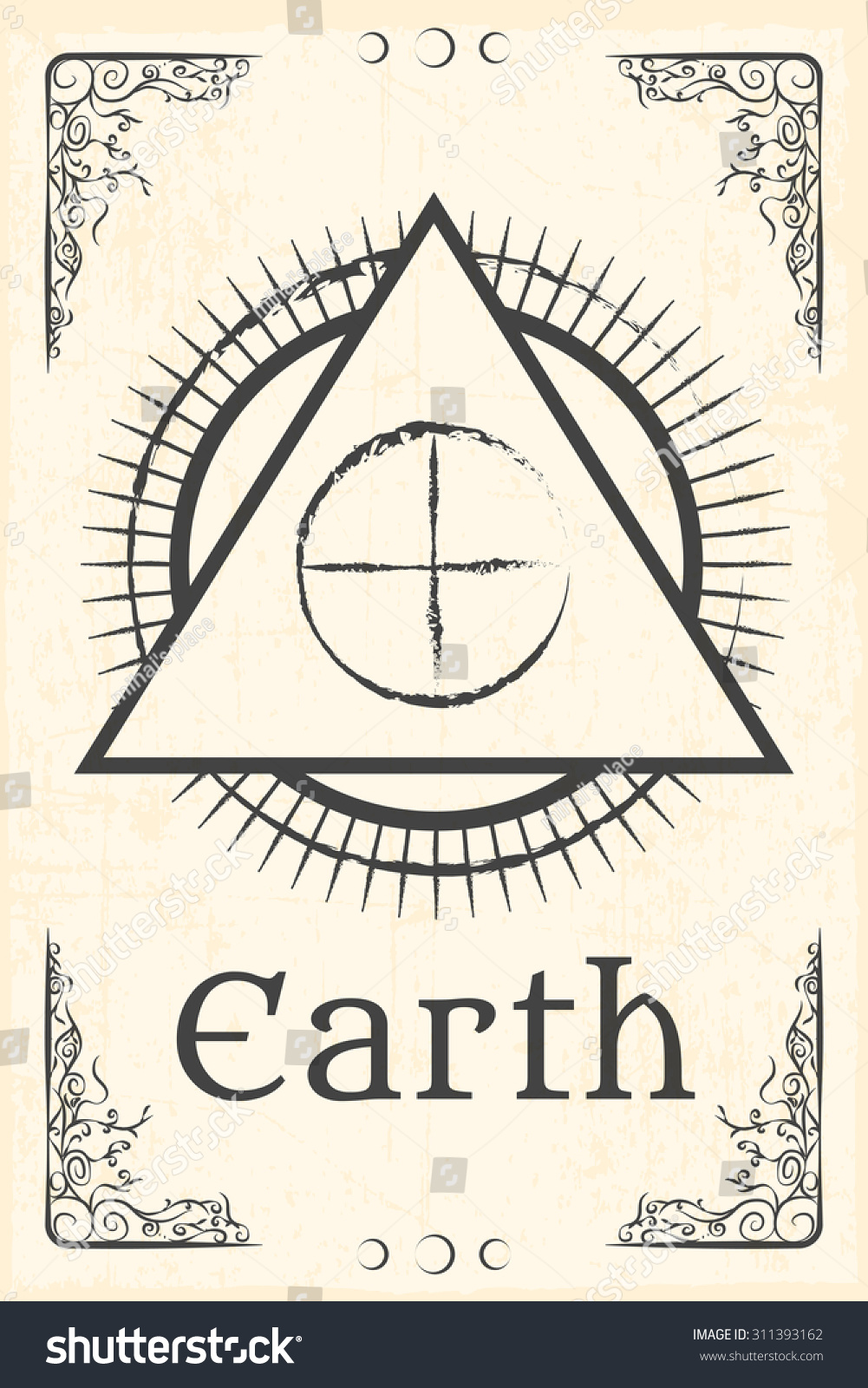 Alchemy Magic Symbol Illustration Vector Format Stock Vector (Royalty ...