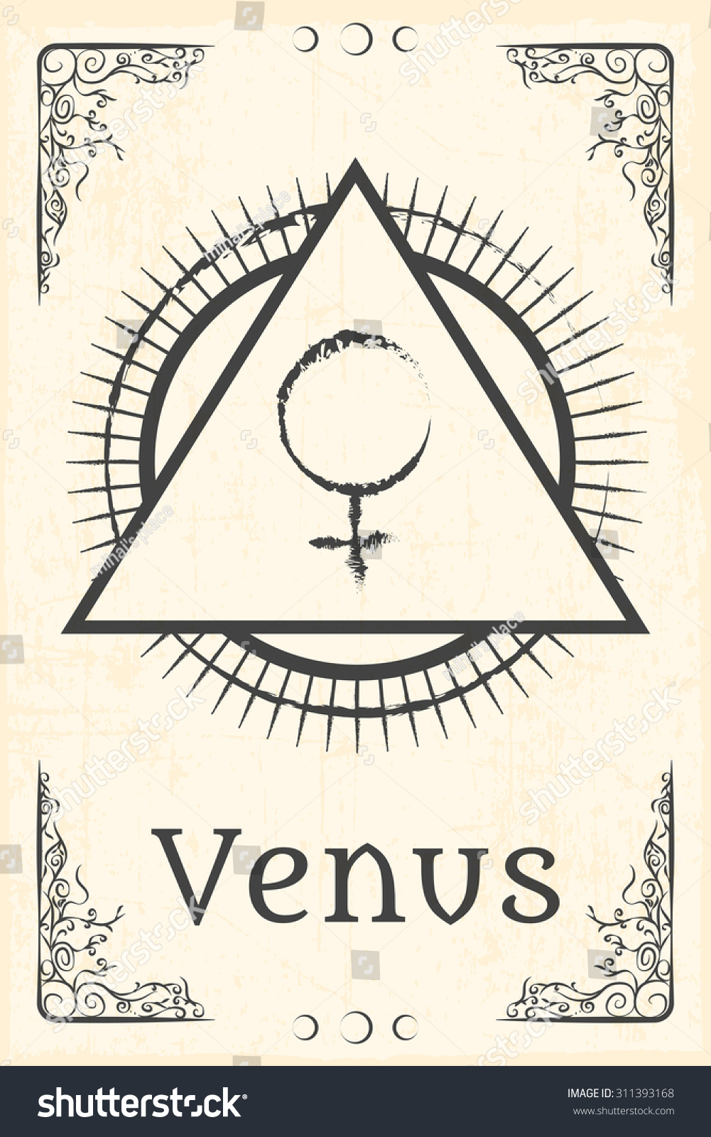 Alchemy Magic Symbol, Illustration In Vector Format - 311393168 ...
