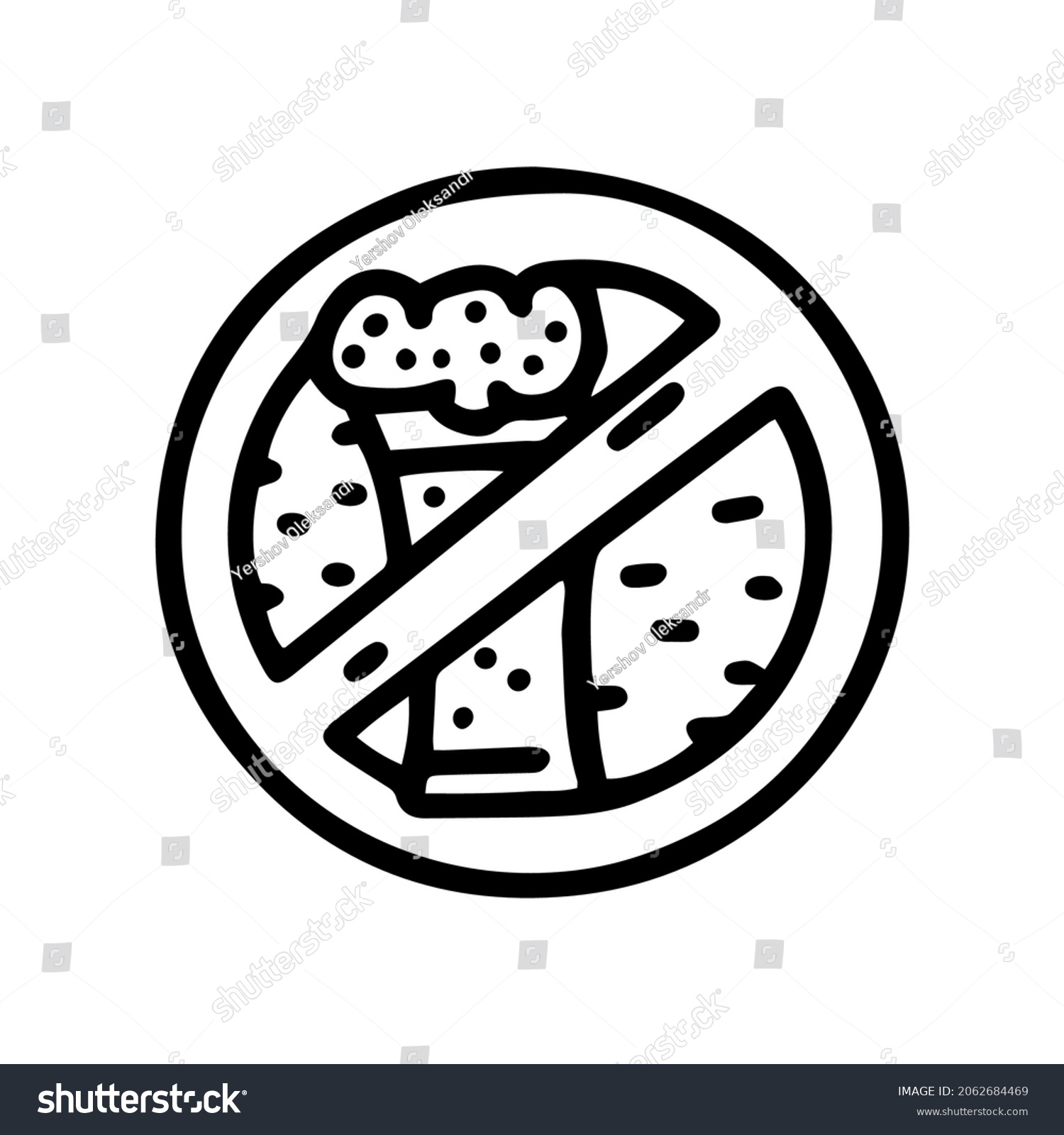 Alcohol Ban Line Vector Doodle Simple Stock Vector (Royalty Free ...
