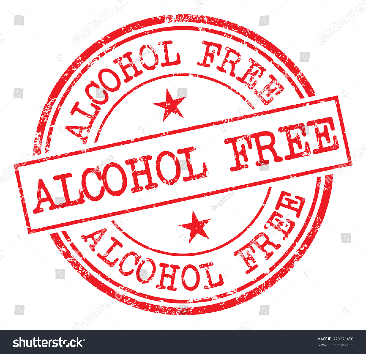 Alcohol Free Stamp Stock Vector (Royalty Free) 720376450 | Shutterstock