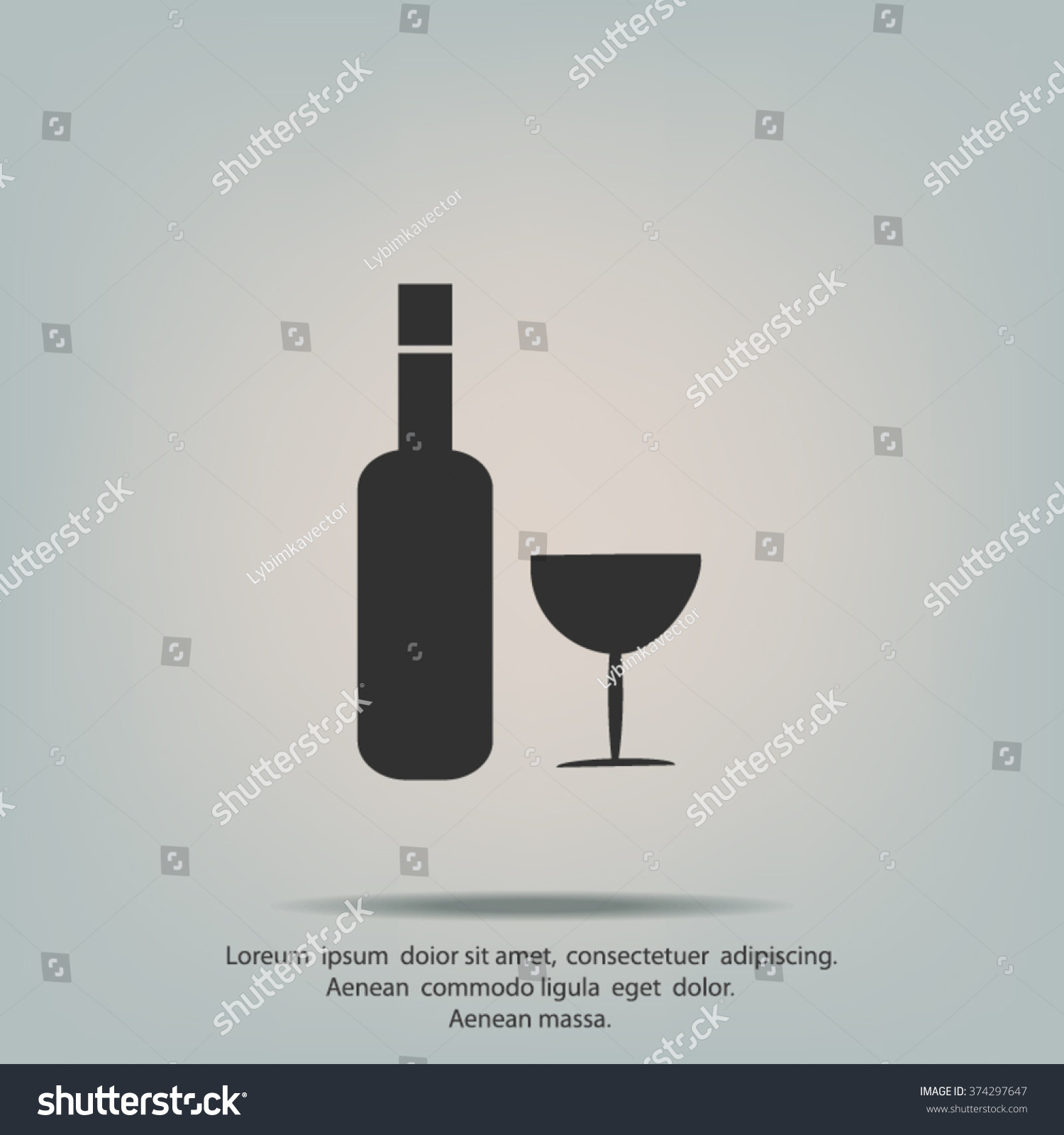 Alcohol Sign Stock Vector (Royalty Free) 374297647 | Shutterstock