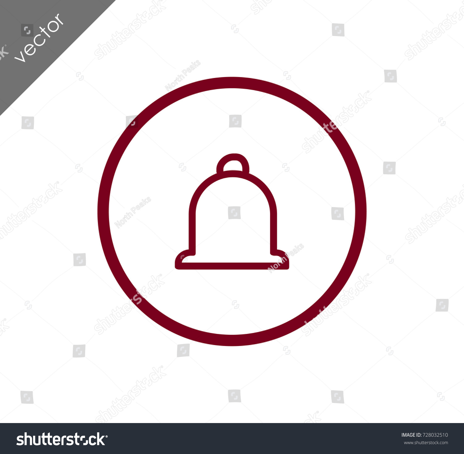 Alert Bell Icon Stock Vector (Royalty Free) 728032510 | Shutterstock