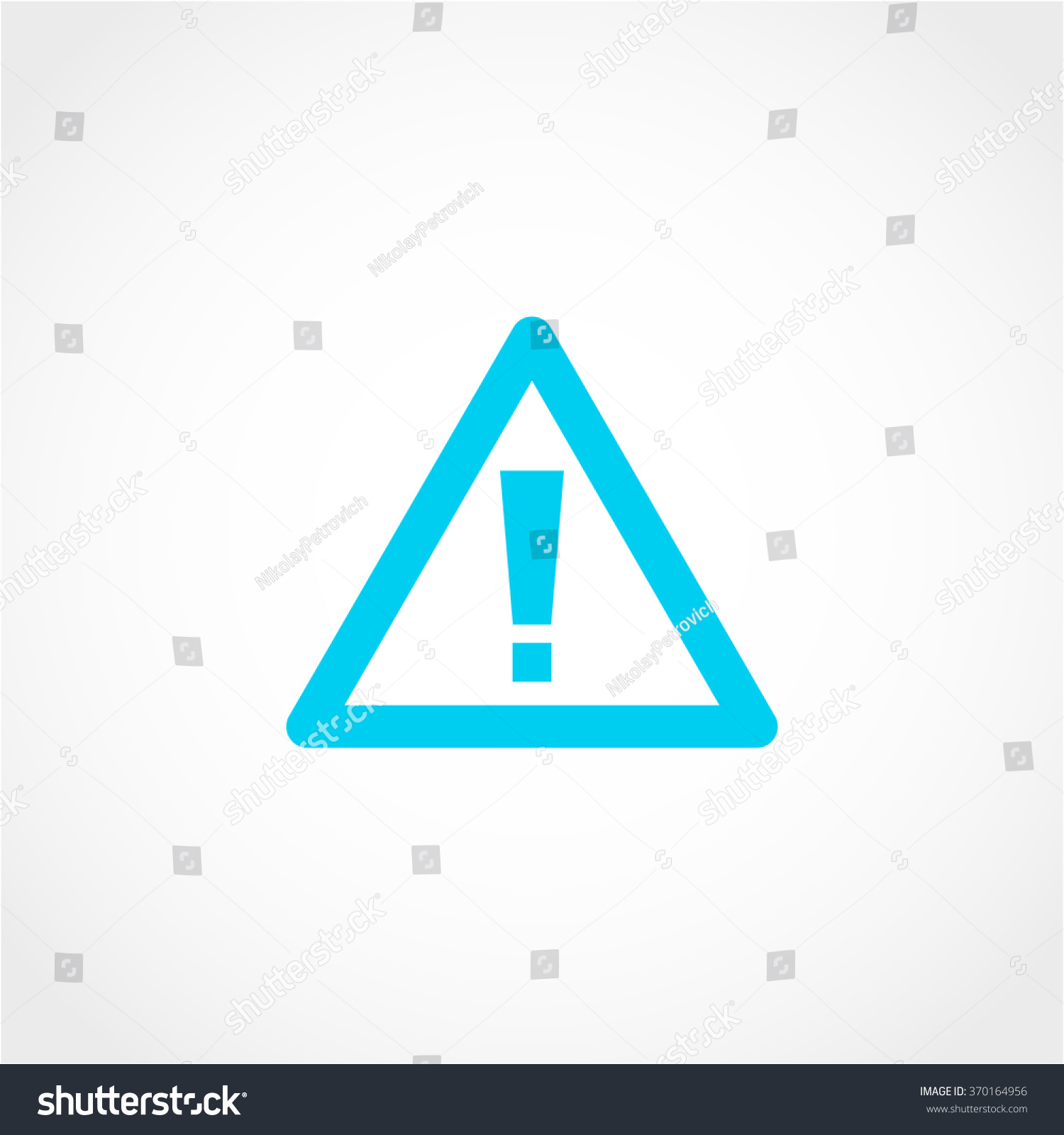 Alert Icon Isolated On White Background Stock Vector (Royalty Free ...