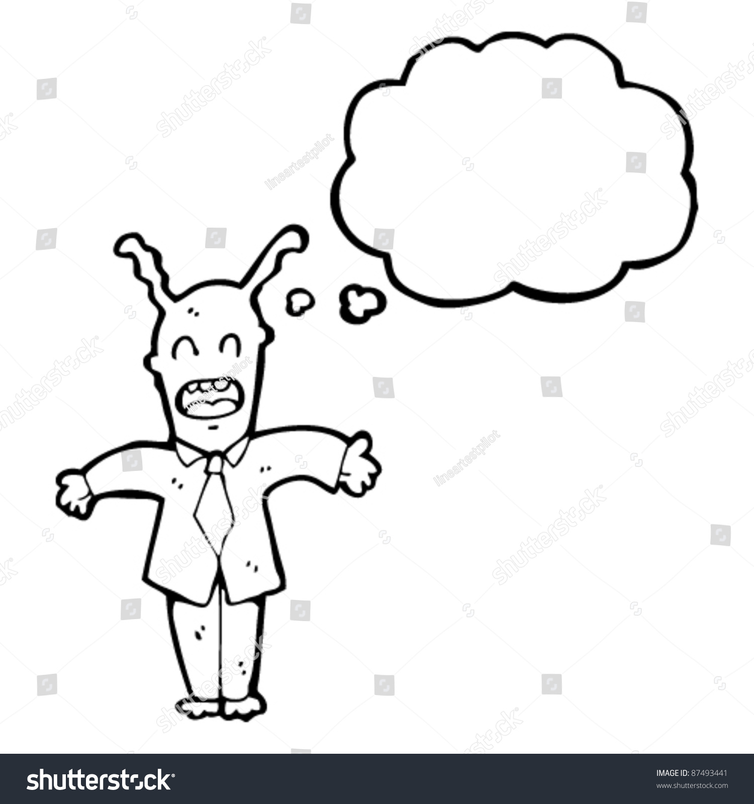 Alien Suit Cartoon Stock Vector (Royalty Free) 87493441 | Shutterstock