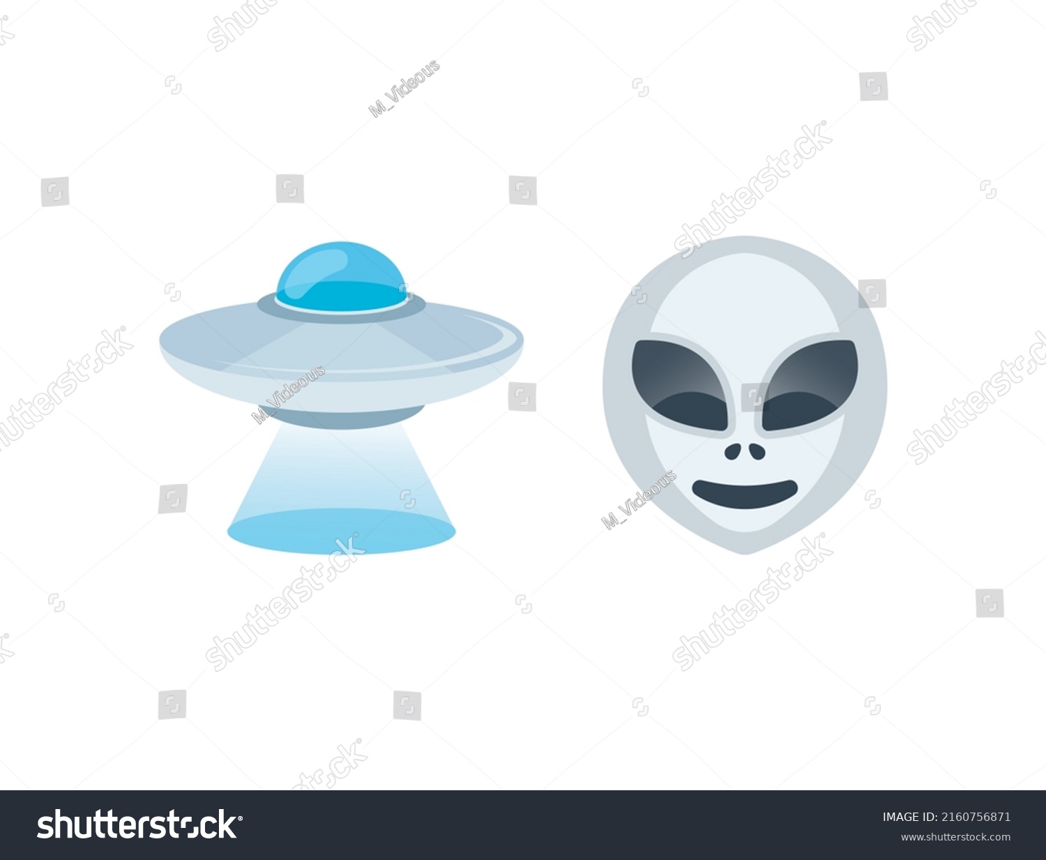 Alien Vector Emoji Set Illustrations Alien Stock Vector (Royalty Free ...