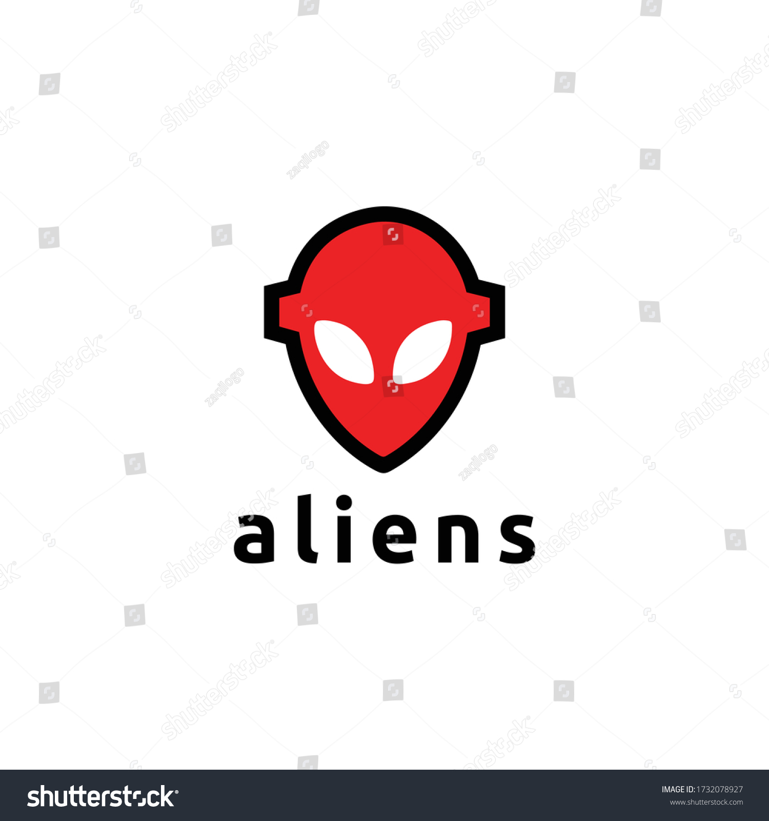 Aliens Logo Strong Vector Stock Vector (Royalty Free) 1732078927 ...