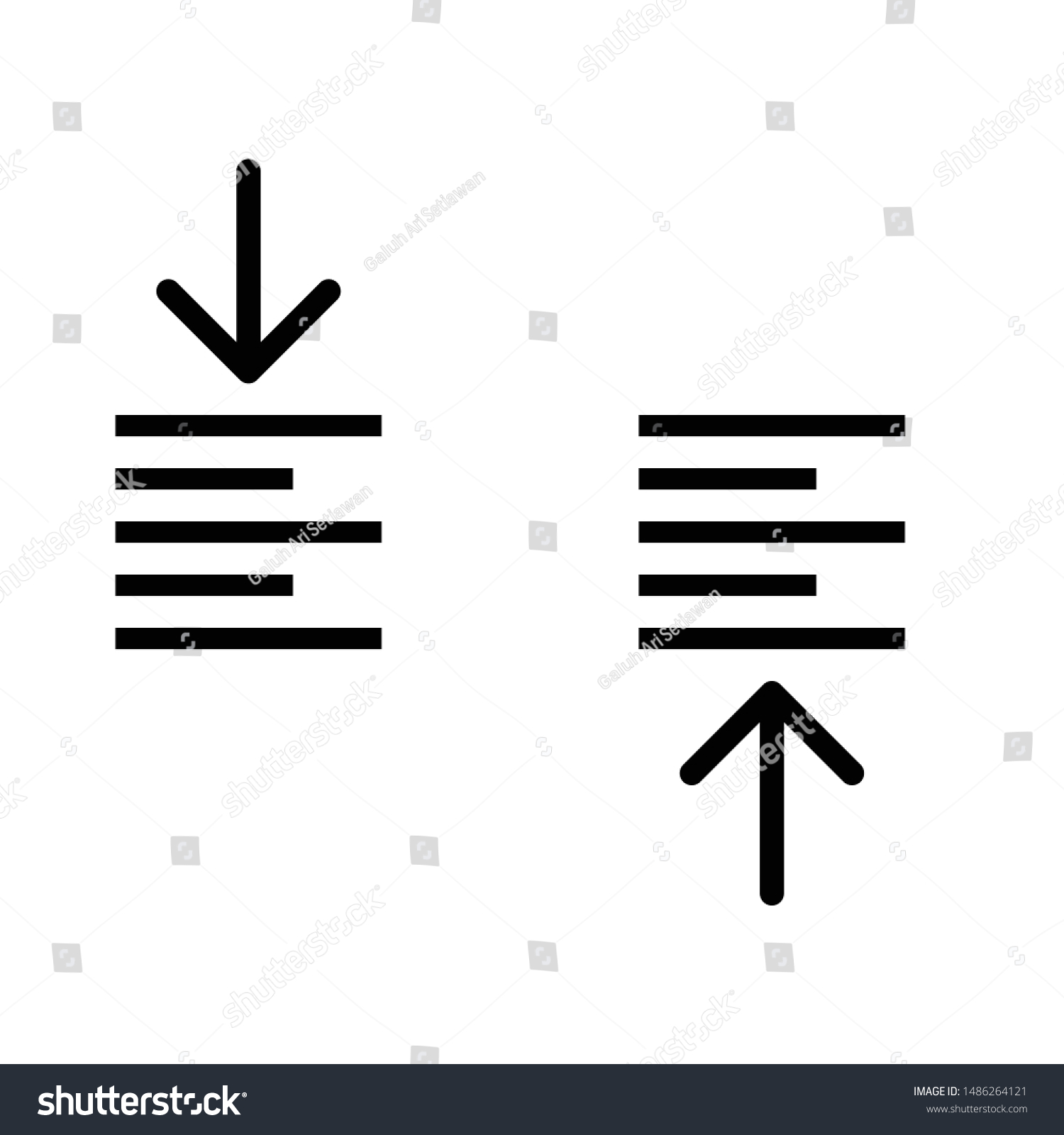 Alignment Icon Vector Design Symbol Illsutration Stock Vector (Royalty ...
