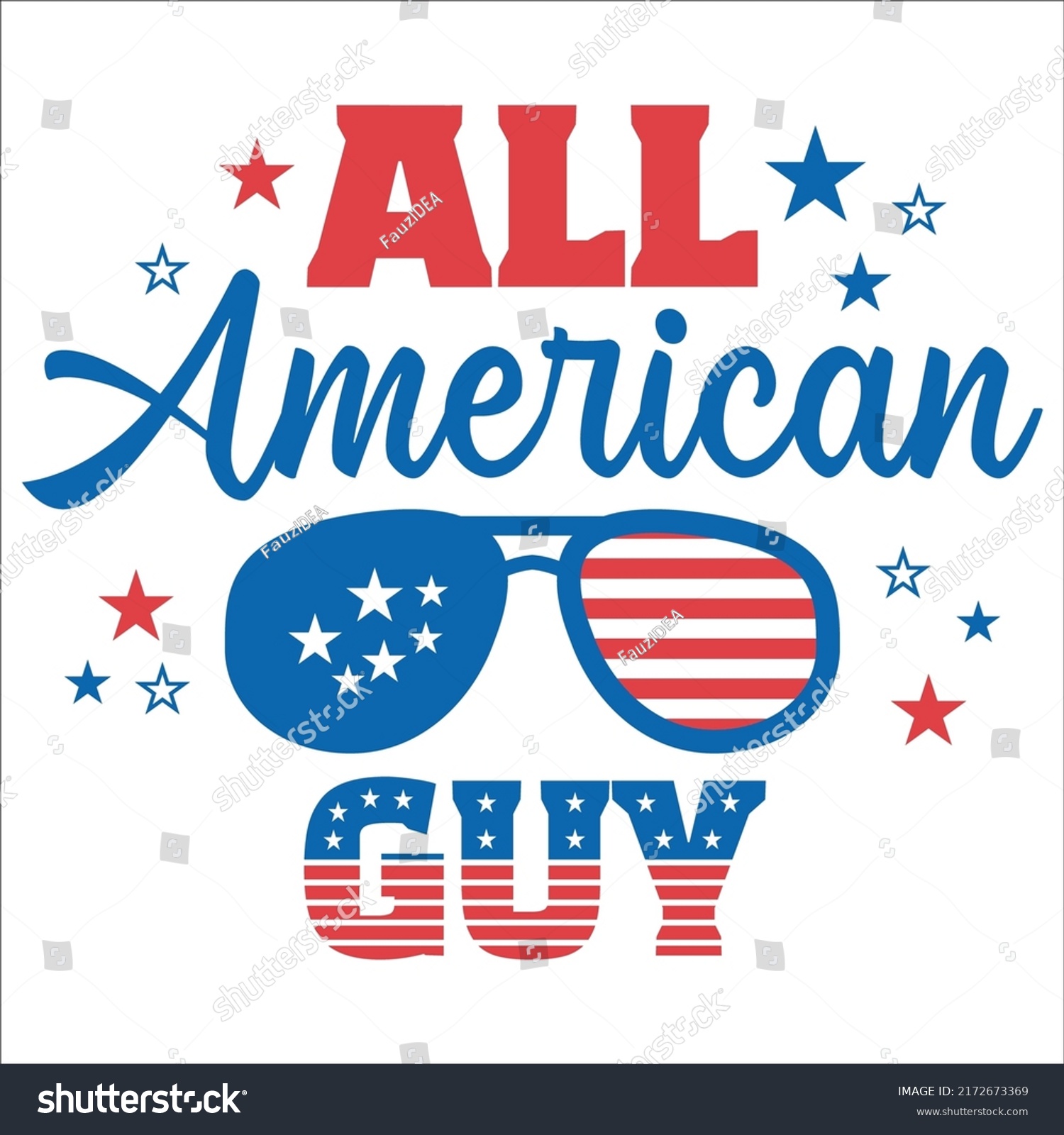 All American Guy Eps Design Stock Vector (Royalty Free) 2172673369 ...