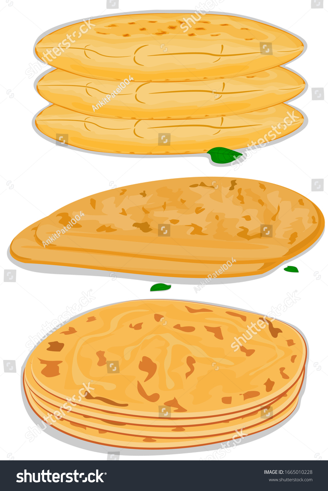 All Chapati Indian Roti Bread Vector: Vector có sẵn (miễn phí bản quyền ...
