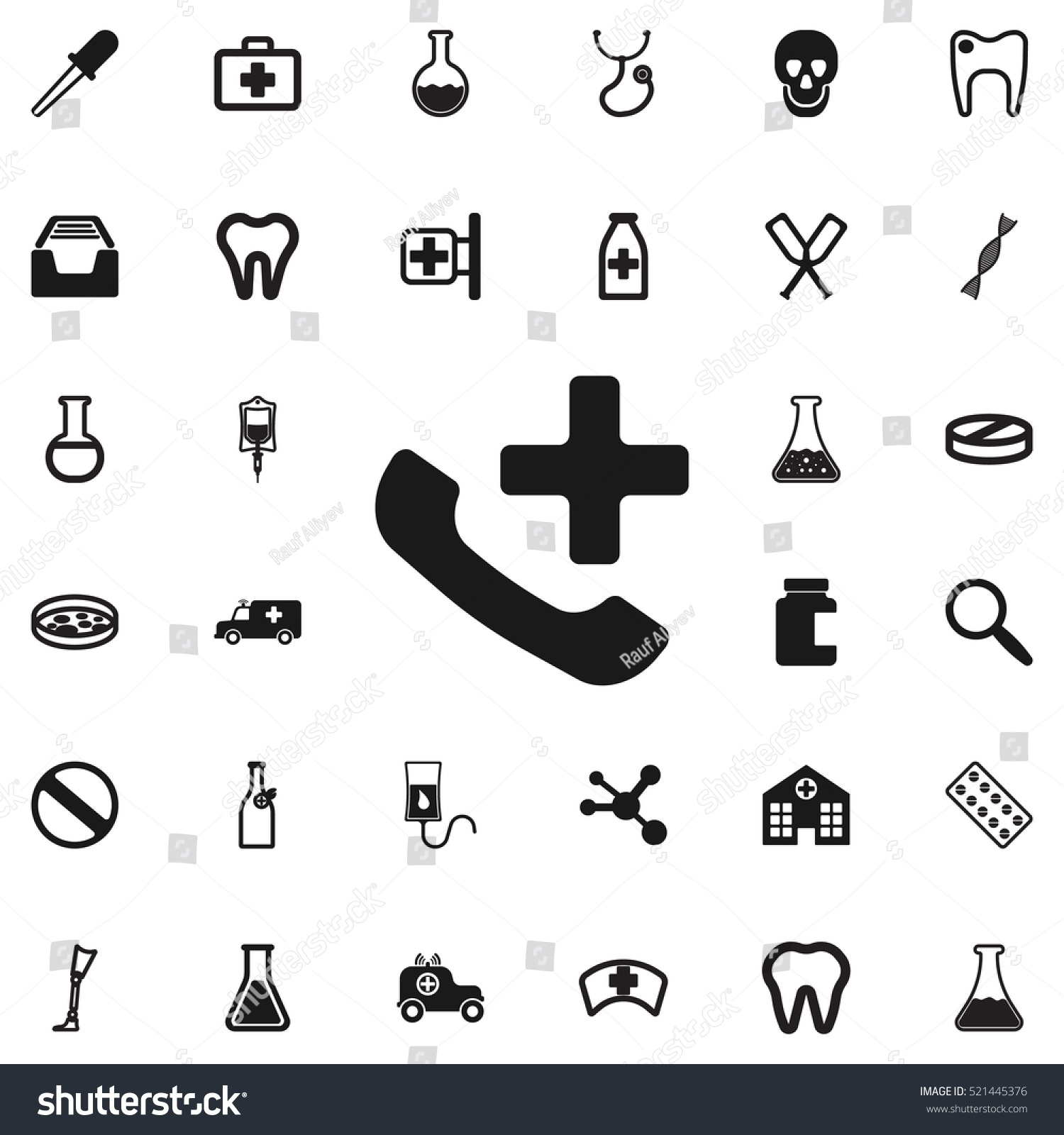 All Day Support Emergency Icon Stock Vector (Royalty Free) 521445376
