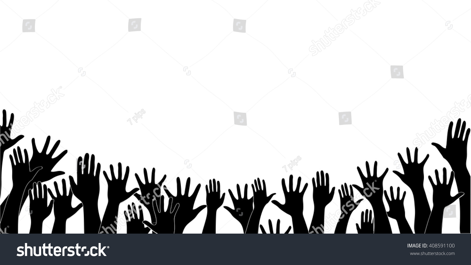 All Hands Background Art Vector Stock Vector (Royalty Free) 408591100 ...