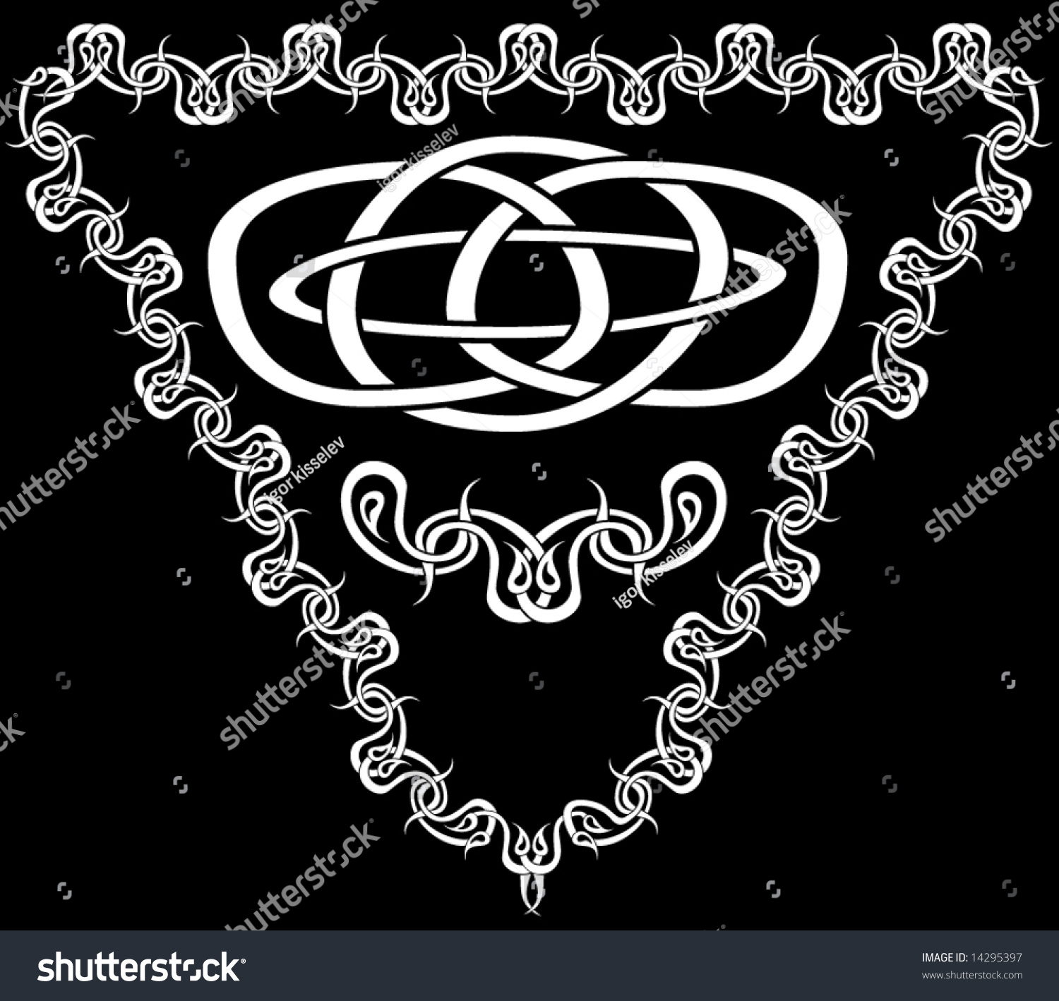 Allseeing Eye Celtic Stylization Stock Vector (Royalty Free) 14295397 ...