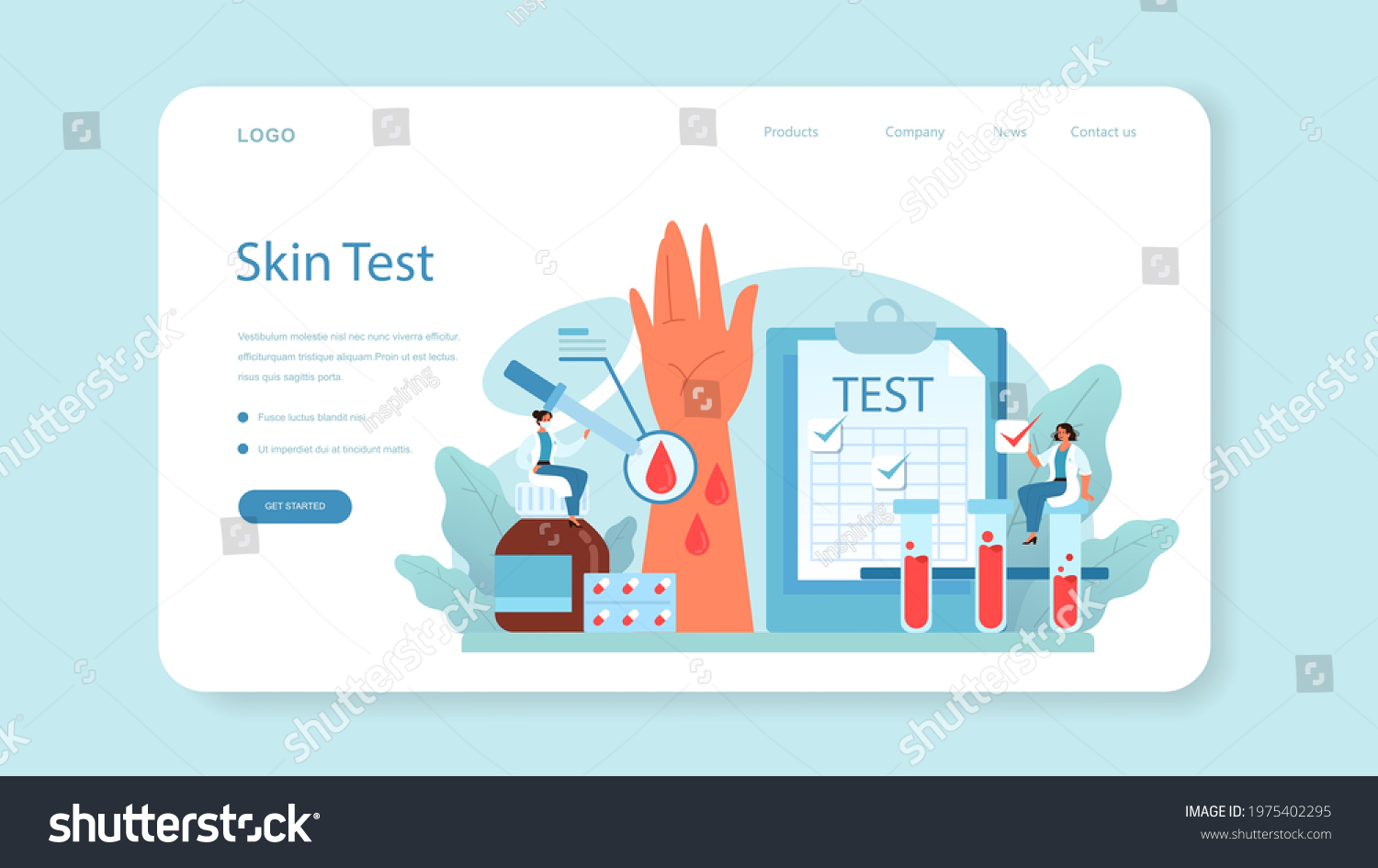 Allergist Web Banner Landing Page Disease Stock Vector (Royalty Free ... Allergist Web Banner Landing Page Disease Stock Vector (Royalty Free ...
