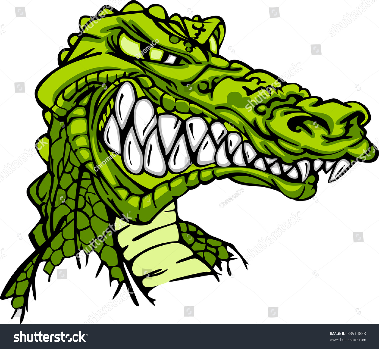 Alligator Mascot Vector Cartoon Stock Vector (Royalty Free) 83914888