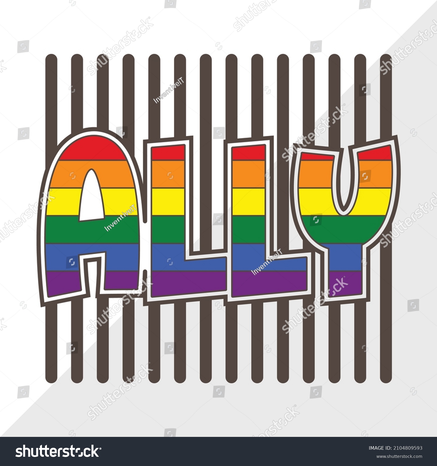 Ally Svg Printable Vector Illustration Stock Vector (Royalty Free ...