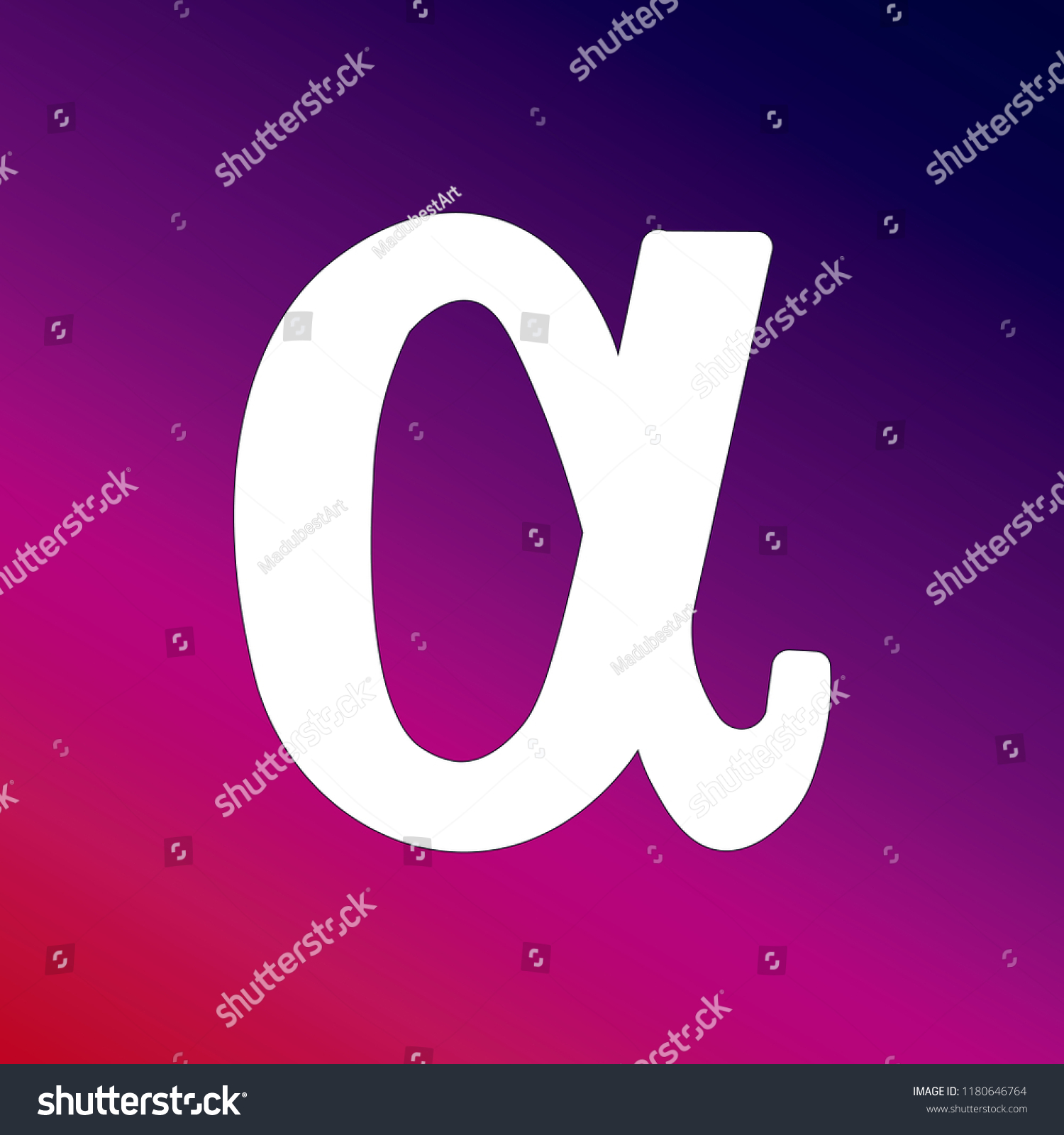 Alpha Icon Vector Illustrator Creative Design Stock Vector (Royalty ...