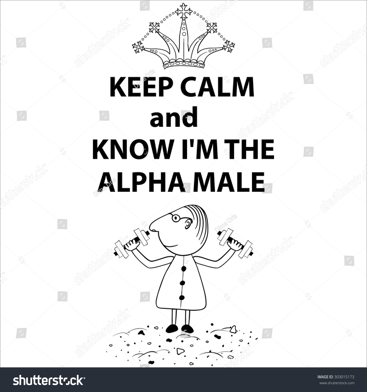 Alpha Male Stock Vector Illustration 303015173 : Shutterstock