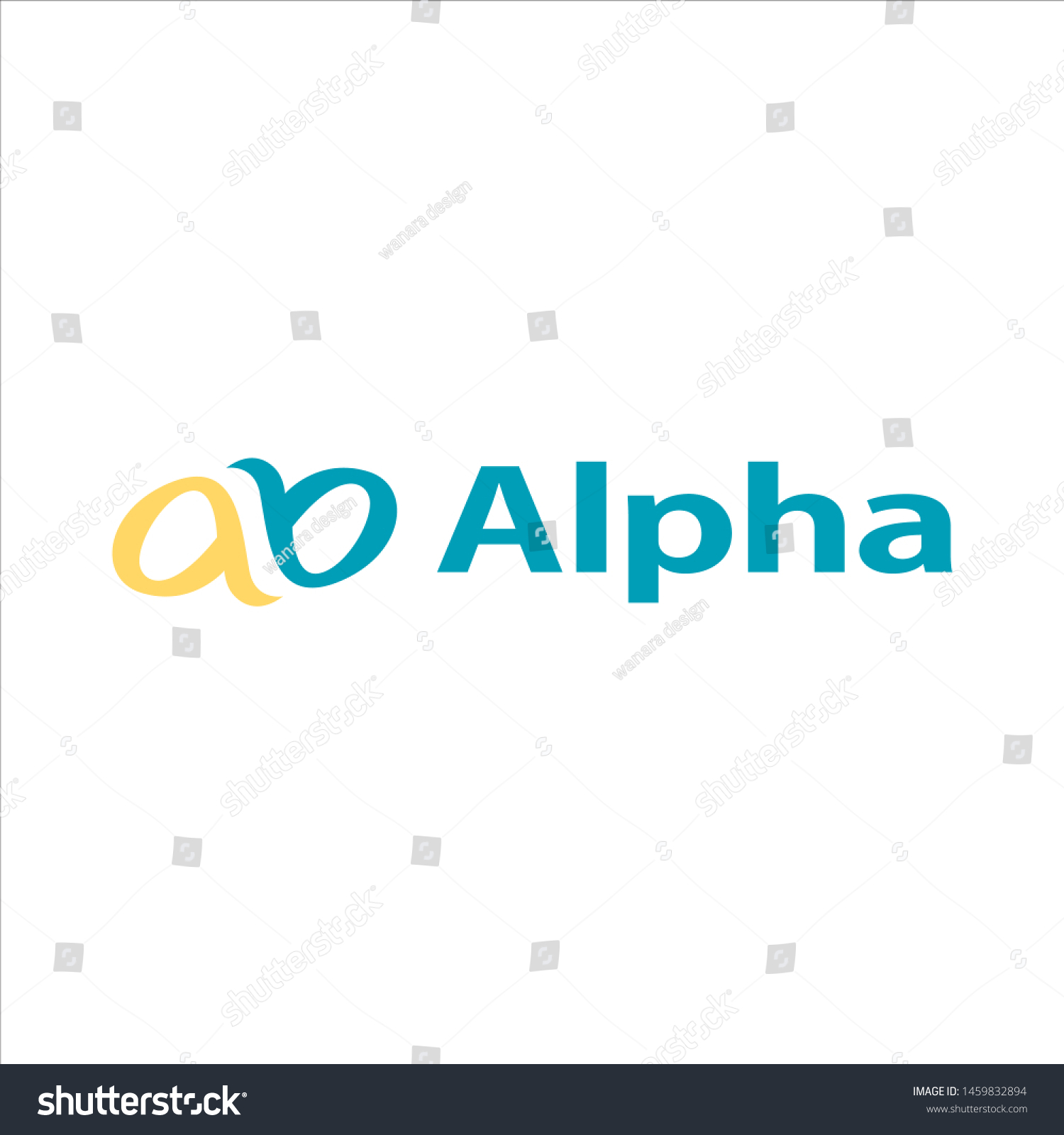 Alpha Letter Simple Logo Design Vector Stock Vector (Royalty Free ...