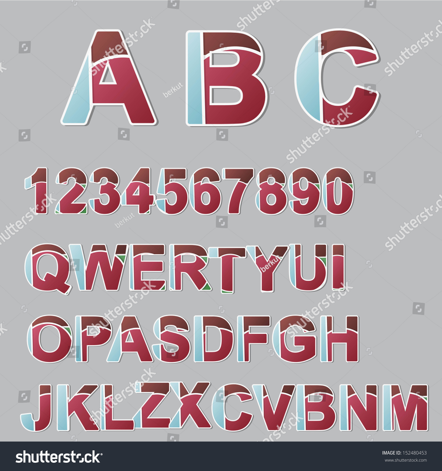 Alphabet Stock Vector Illustration 152480453 : Shutterstock