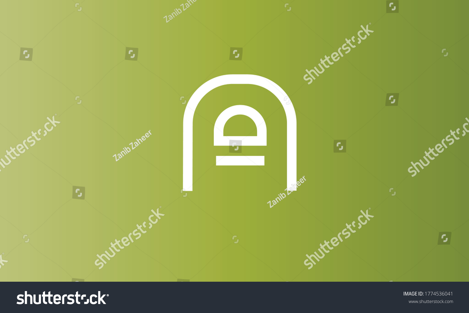 Alphabet Letter Initial Vector Monogram Logo Stock Vector (Royalty Free ...