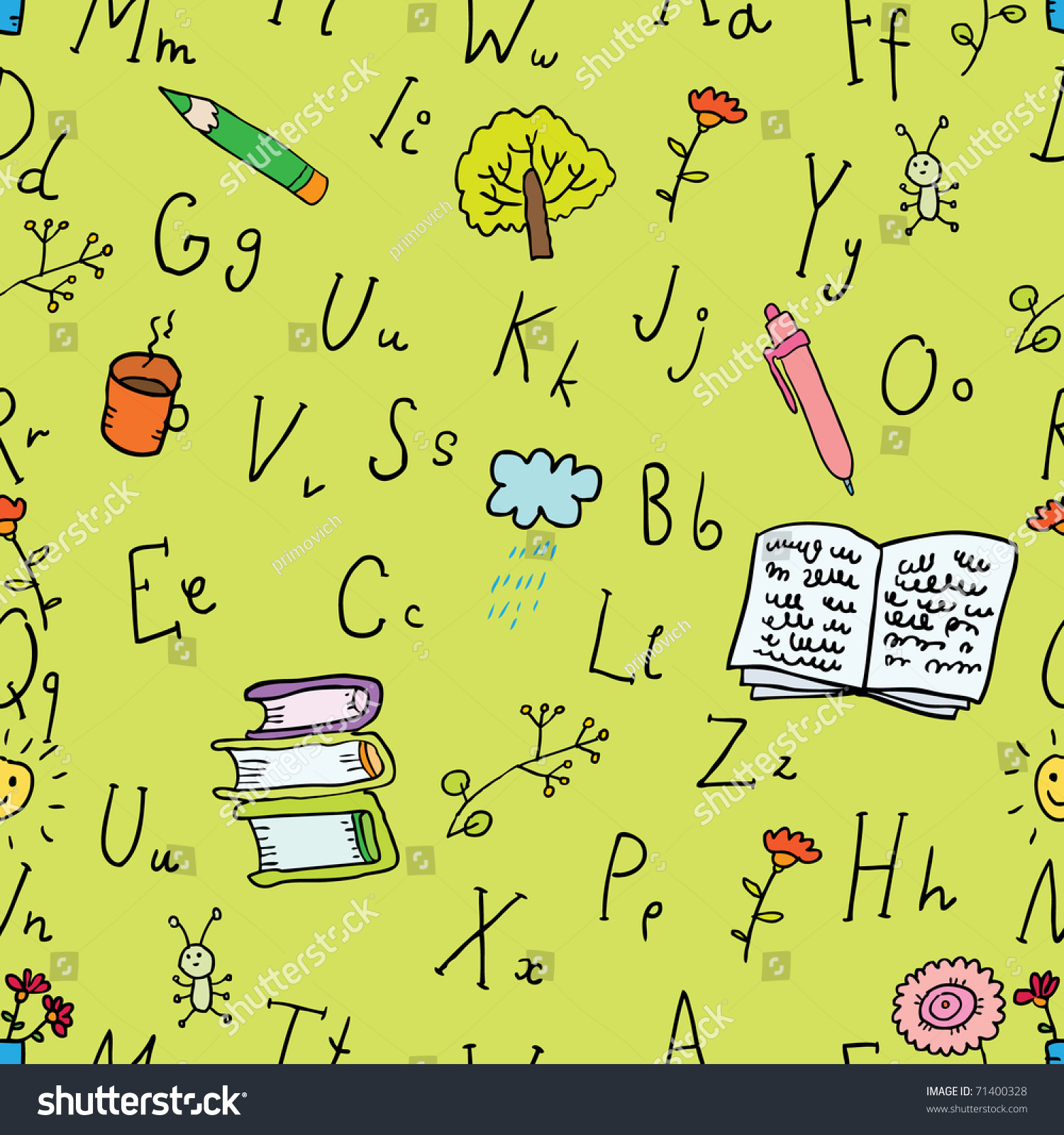 Alphabet Background Stock Vector 71400328 - Shutterstock