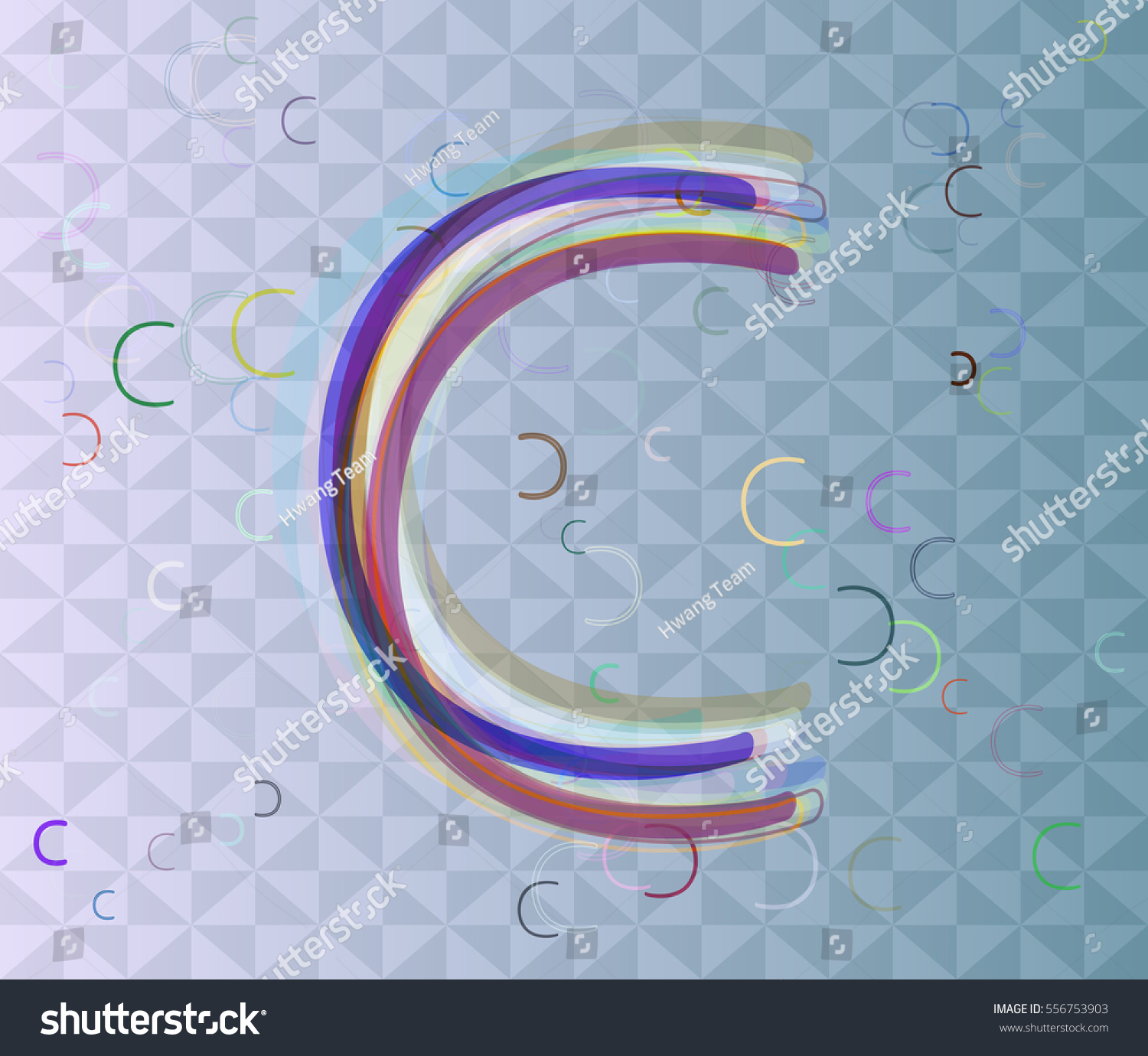 Alphabet C Template Design Stock Vector (Royalty Free) 556753903 ...