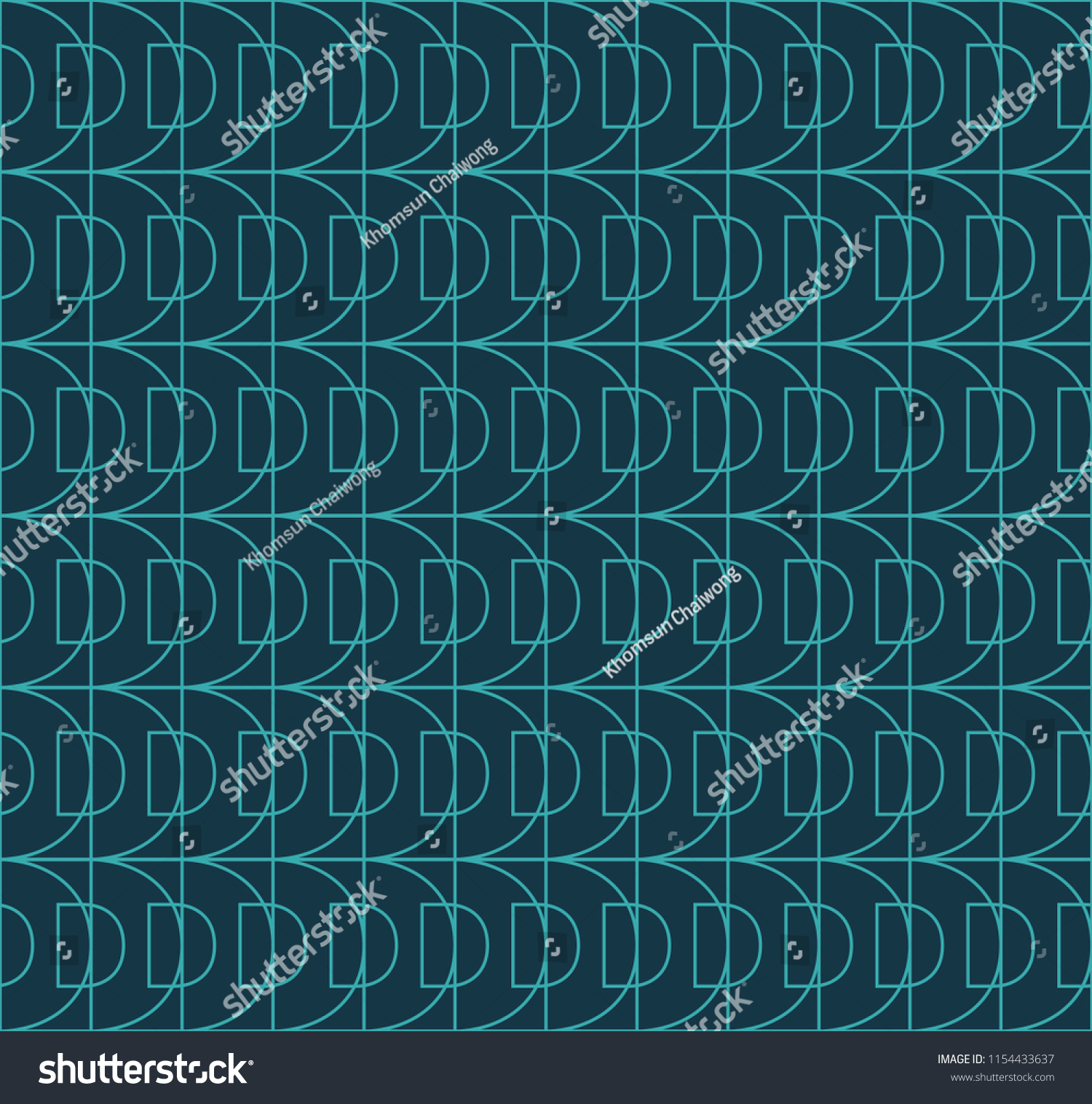 Alphabet Character Letter D Seamless Pattern Stock Vector (Royalty Free ...