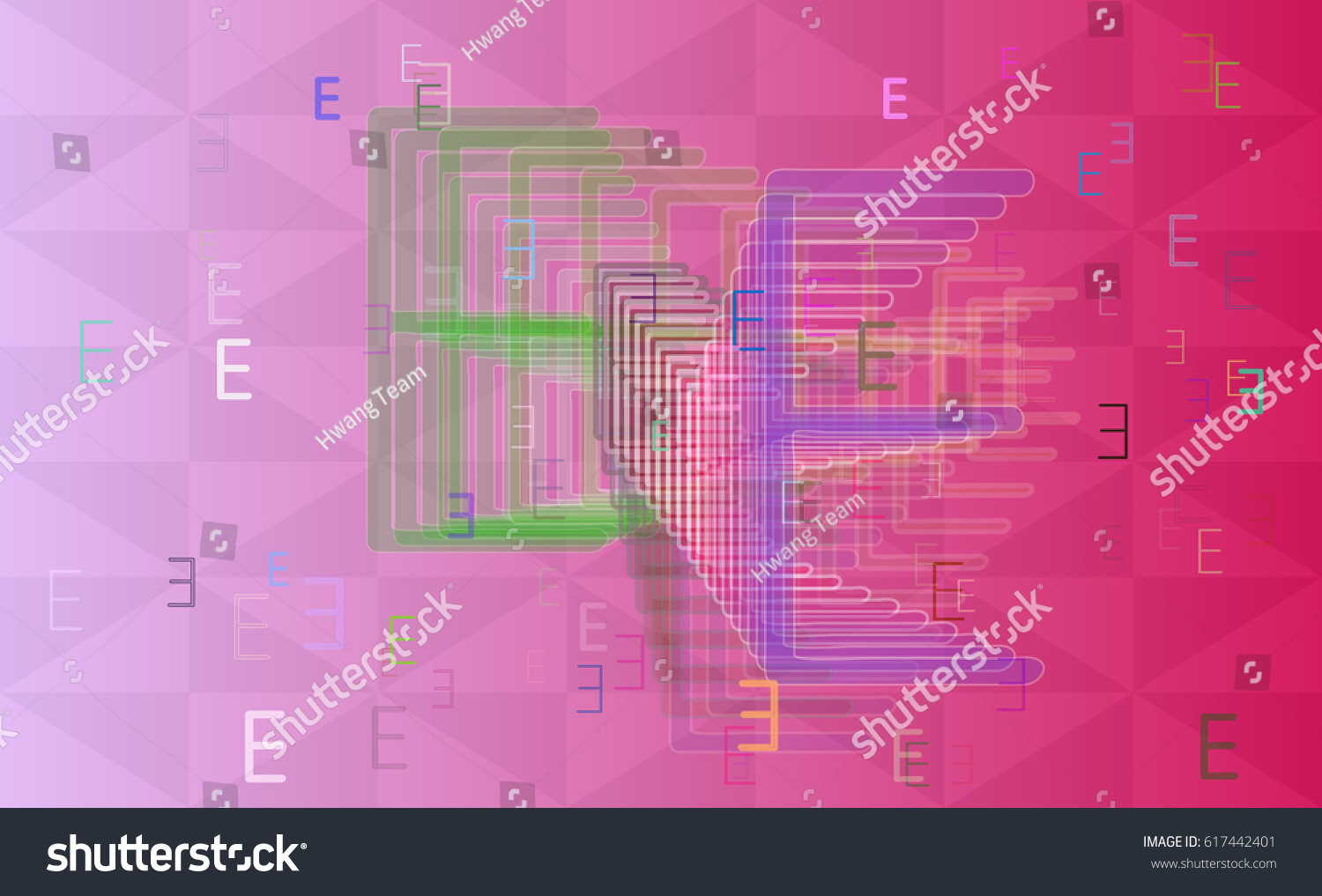 Alphabet E Template Art Stock Vector (Royalty Free) 617442401 ...