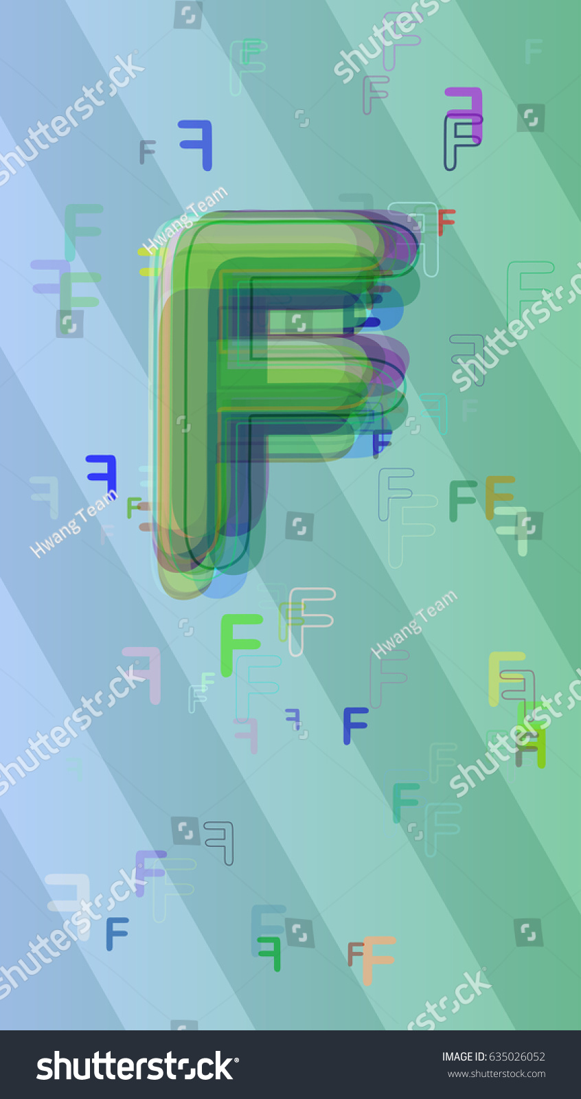 Alphabet F Idea Texture: vector de stock (libre de regalías) 635026052 ...