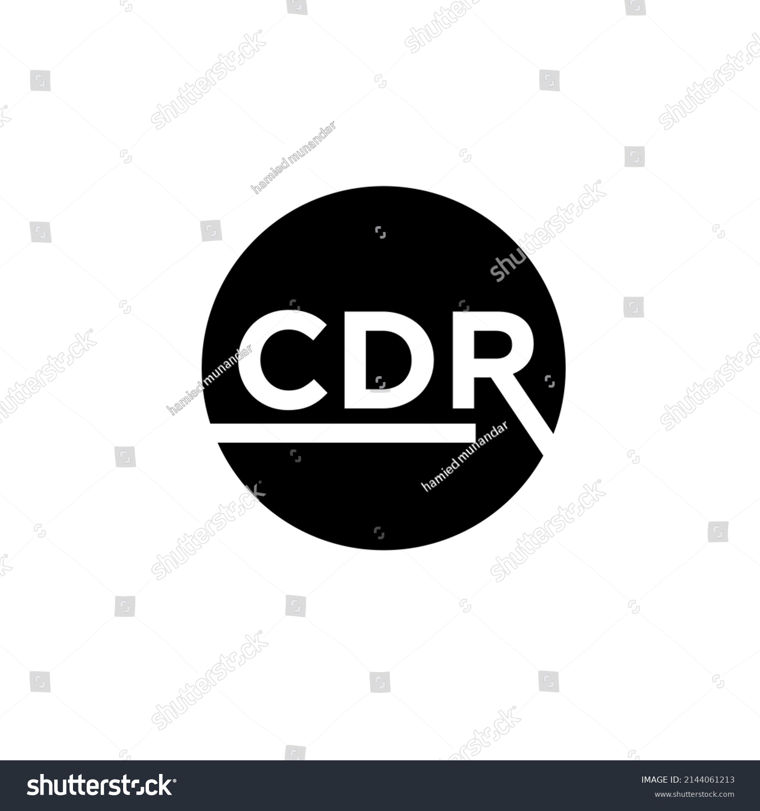 Alphabet Cdr Circle Vector Image Stock Vector (Royalty Free) 2144061213 ...