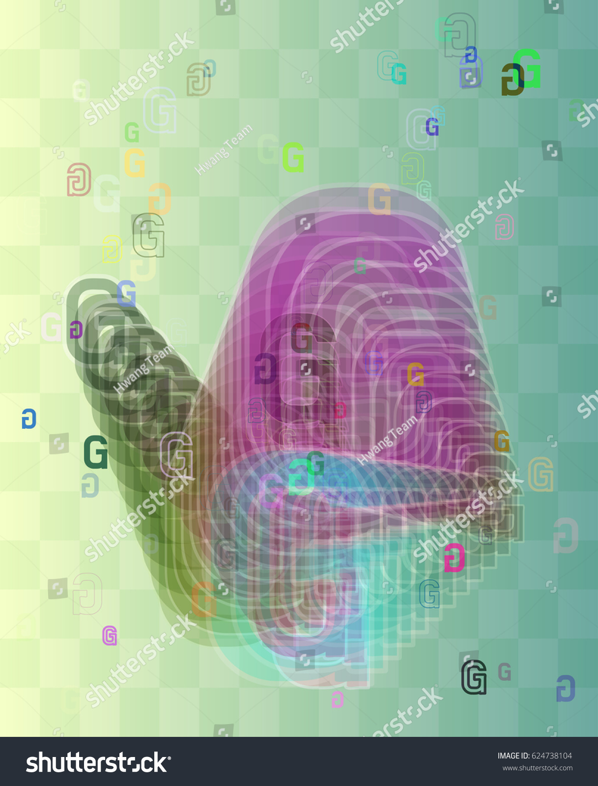 Alphabet G Art Vector Stock Vector (Royalty Free) 624738104