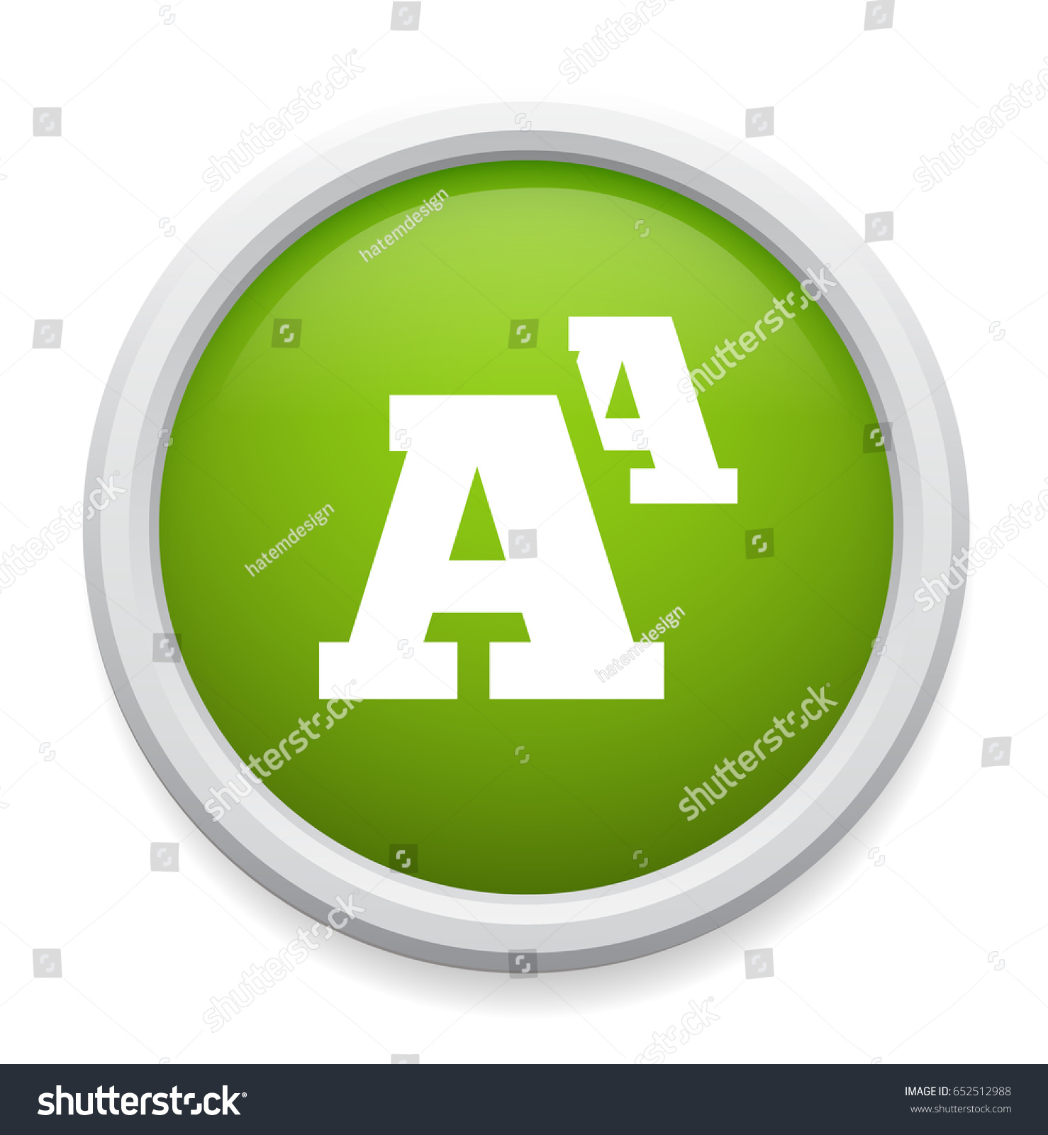 Alphabet Icon Stock Vector (Royalty Free) 652512988
