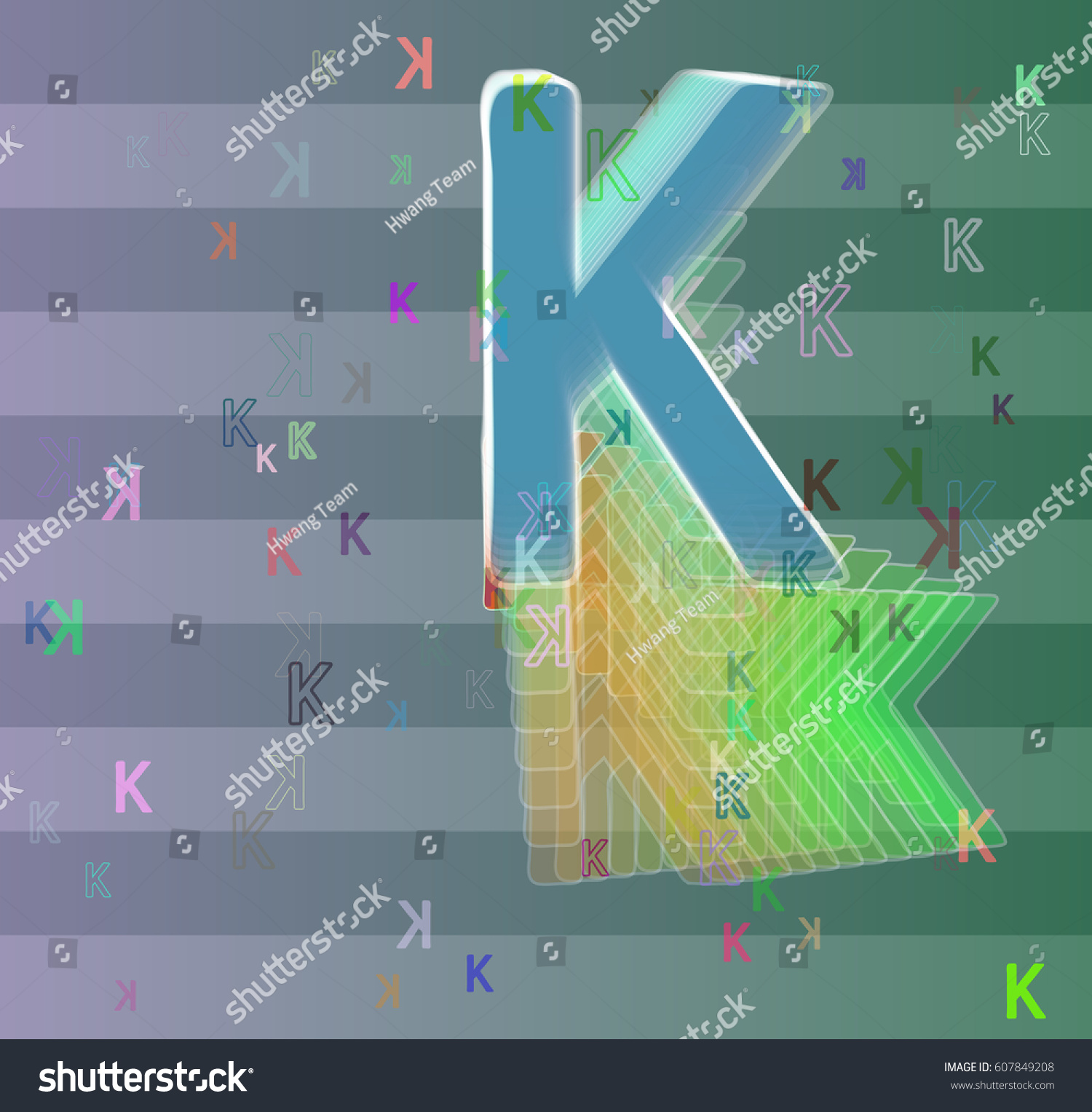 Alphabet K Texture Art Stock Vector (Royalty Free) 607849208 | Shutterstock
