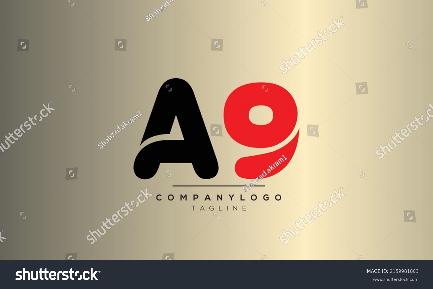 Alphabet Letters Initials Logo A9 Stock Vector (Royalty Free ...
