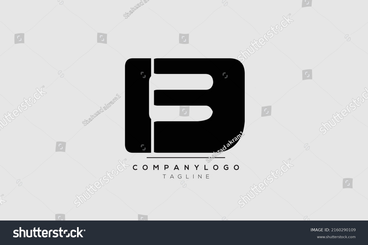 Alphabet Letters Initials Logo B3 Stock Vector (Royalty Free ...